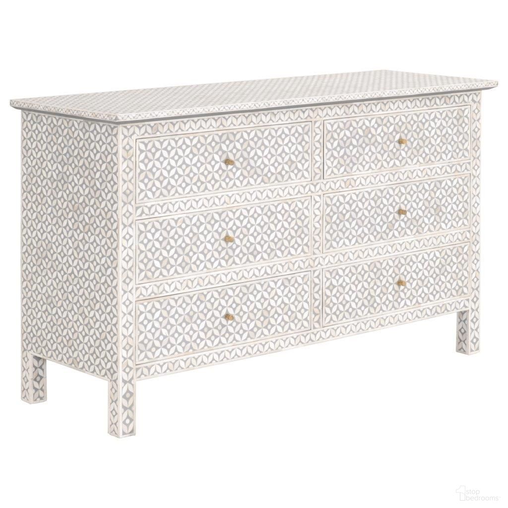 L-Object Light Gray Cleo 6-Drawer Double Dresser by Essentials For ...