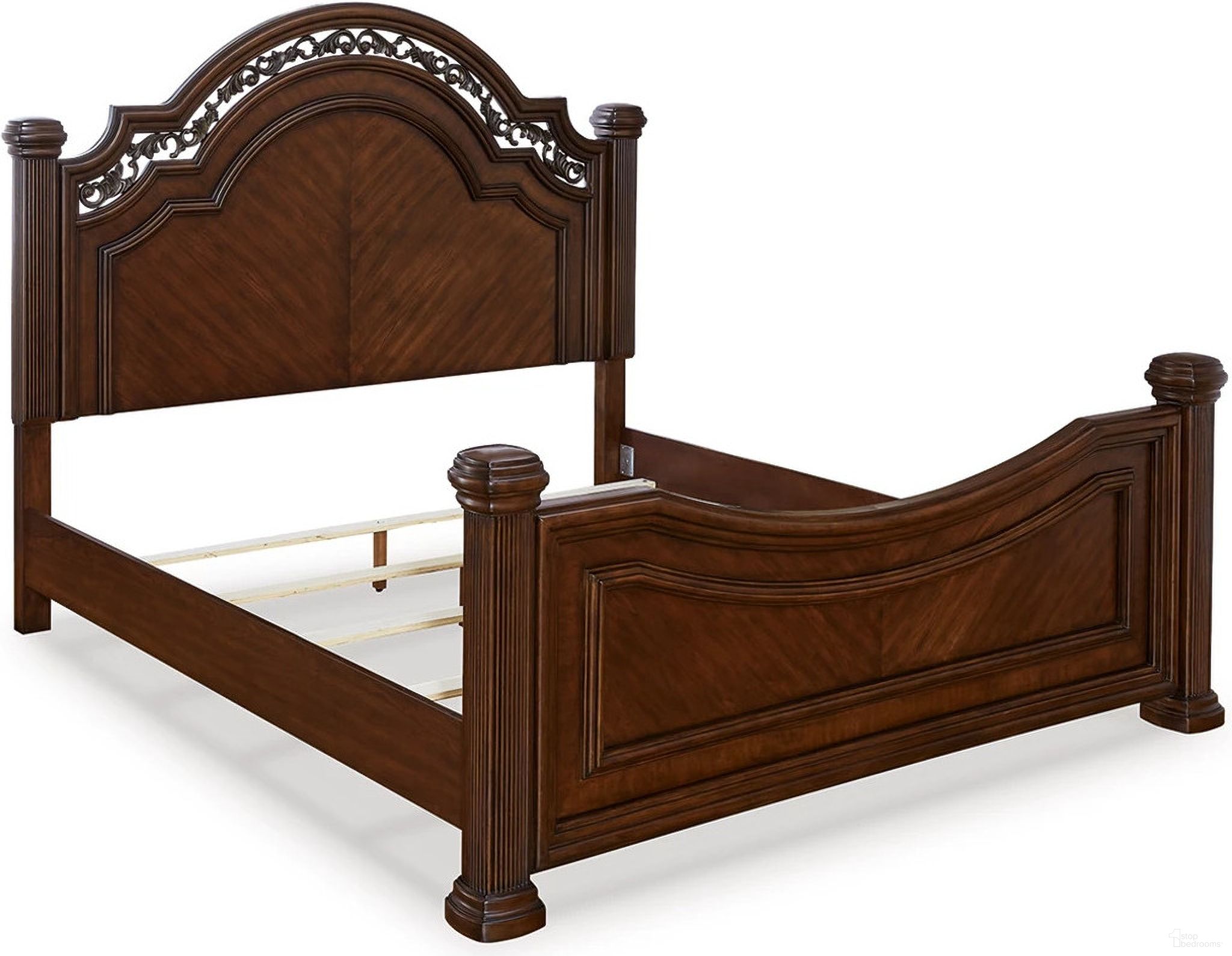 Lavinton California King Poster Bed In Brown by Ashley Furniture ...