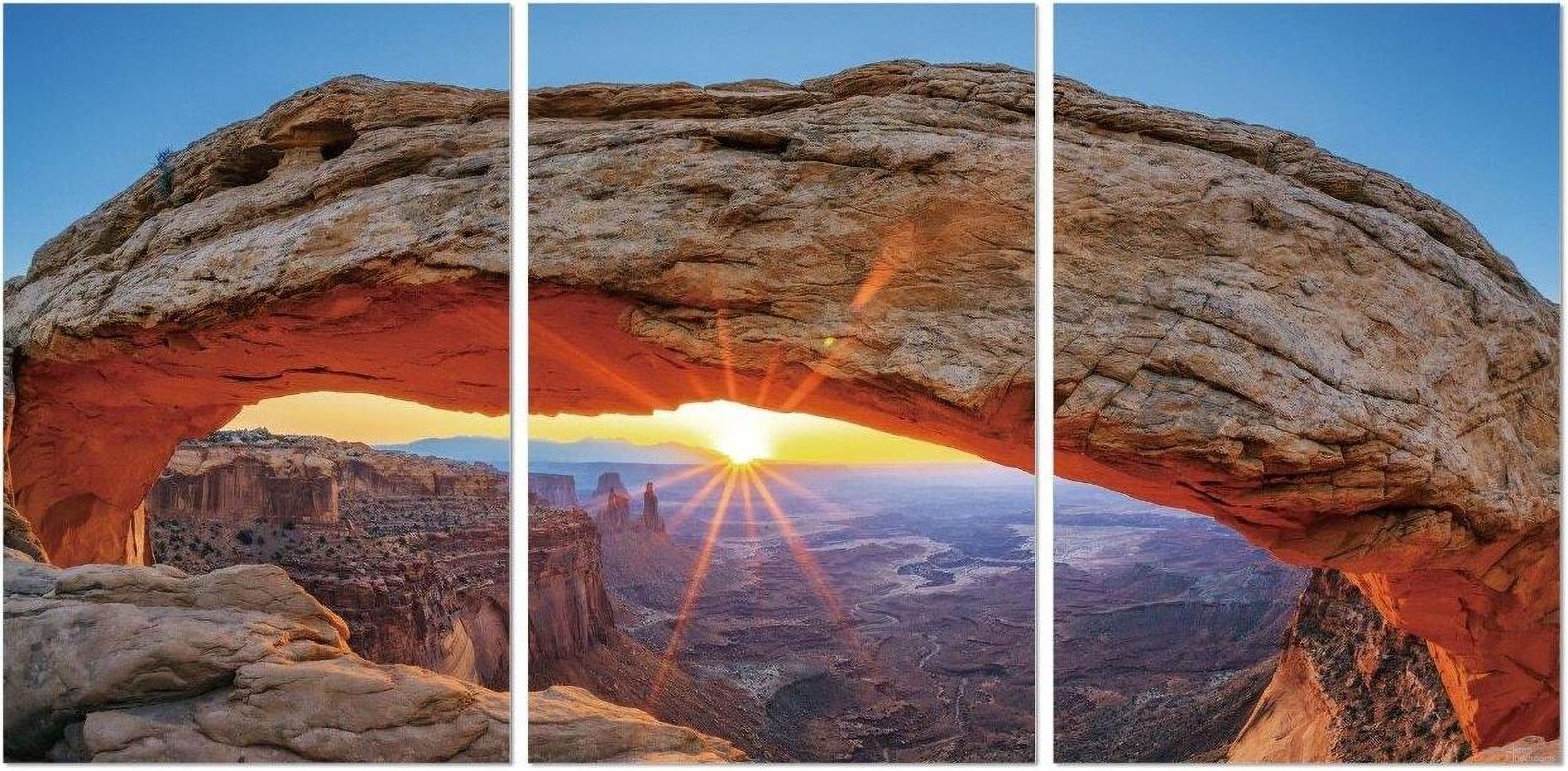 Light Beneath The Arc Brown And Blue Acrylic Art by Bellini Modern ...