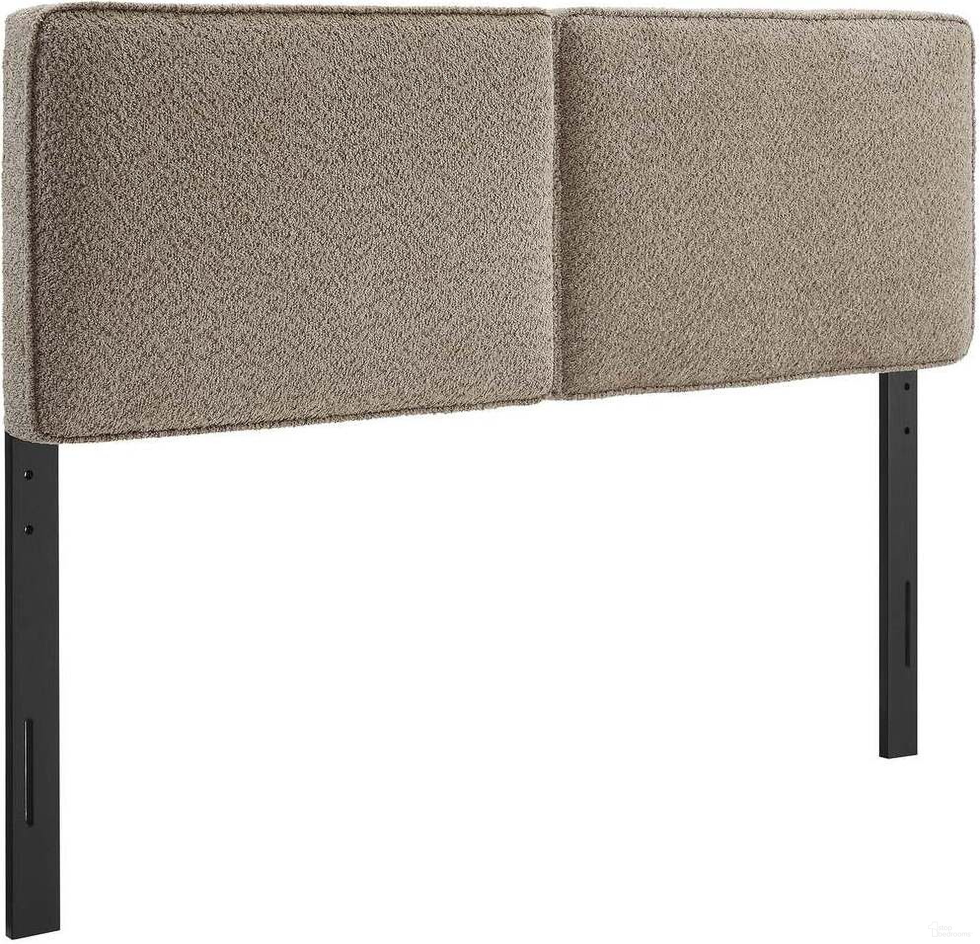 Lindee Boucle Fabric Full Headboard In Oatmeal by Modway | 1StopBedrooms