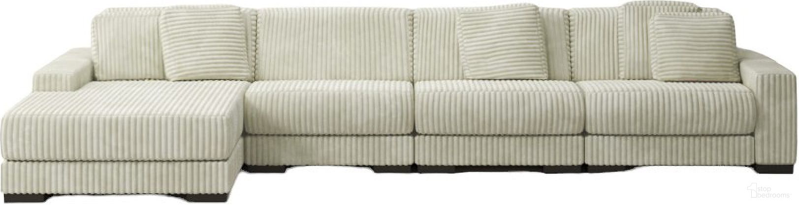 Lindyn 4-Piece LAF Chaise Sectional In Ivory by Ashley Furniture ...