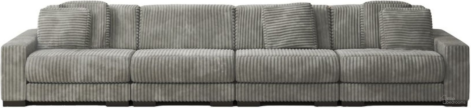 Lindyn 4-Piece Sofa Sectional In Fog by Ashley Furniture | 1StopBedrooms