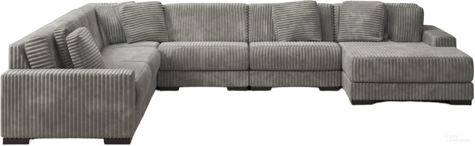 Lindyn 6-Piece RAF Chaise Sectional In Fog by Ashley Furniture ...