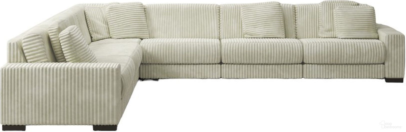 Lindyn 6-Piece Sectional In Ivory by Ashley Furniture | 1StopBedrooms