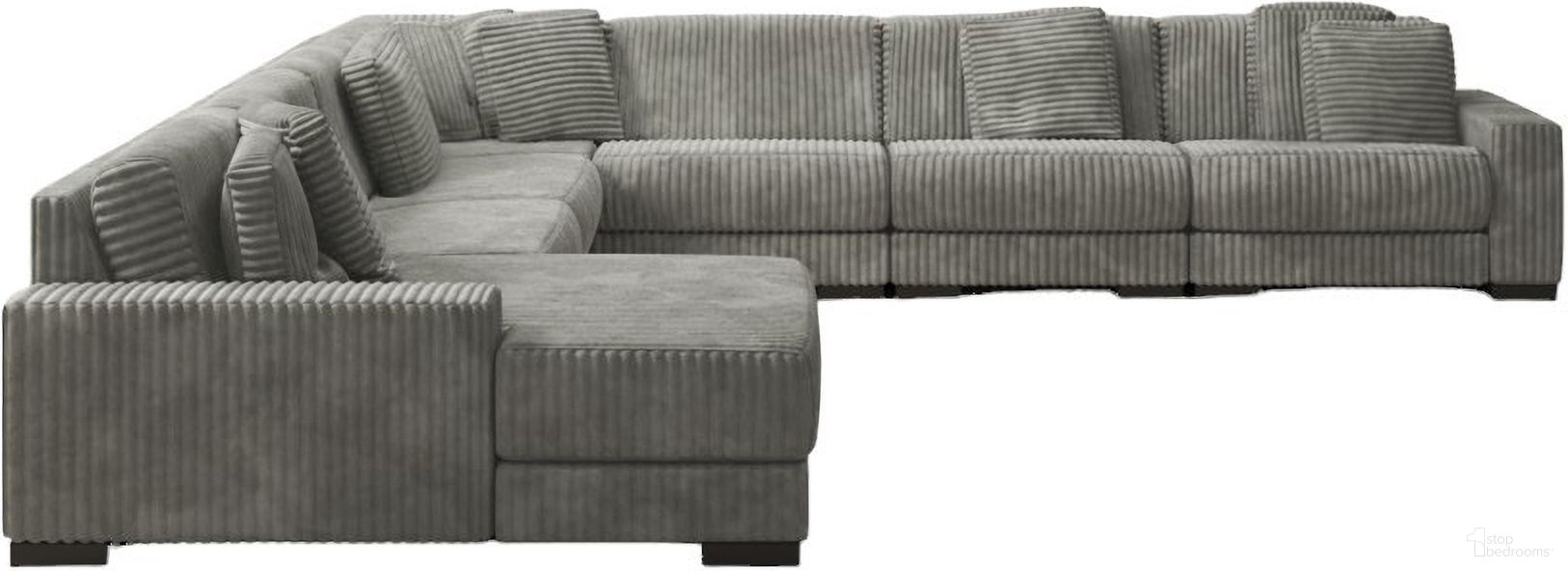 Lindyn 7-Piece LAF Chaise Sectional In Fog by Ashley Furniture ...