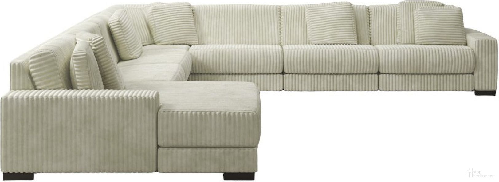 Lindyn 7-Piece LAF Chaise Sectional In Ivory by Ashley Furniture ...