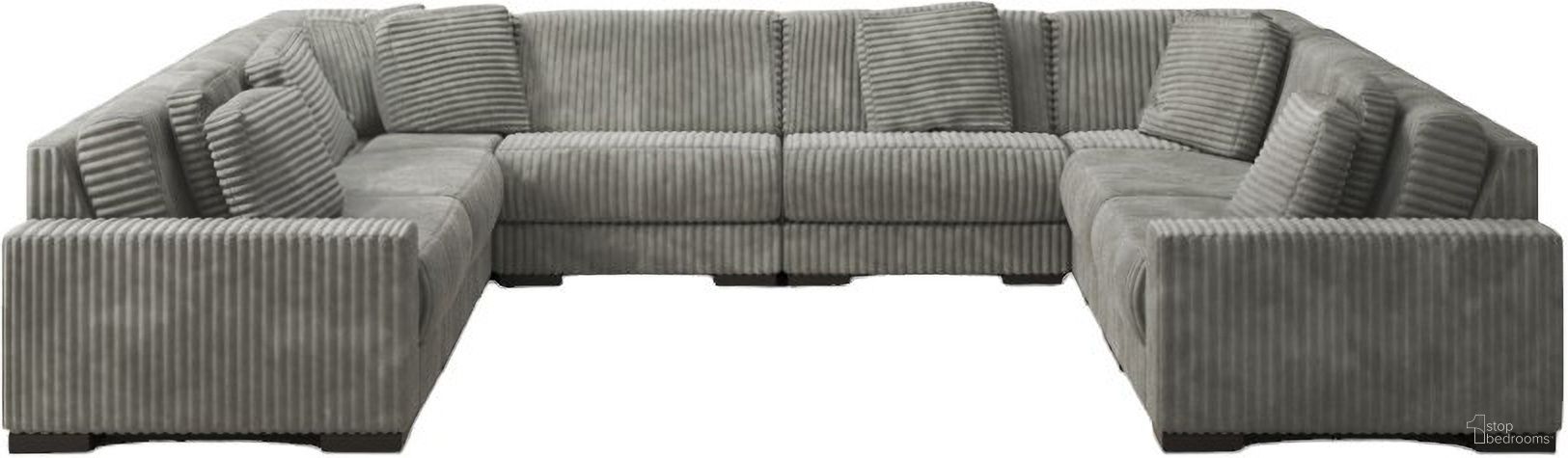Lindyn 8-Piece Sectional In Fog by Ashley Furniture | 1StopBedrooms