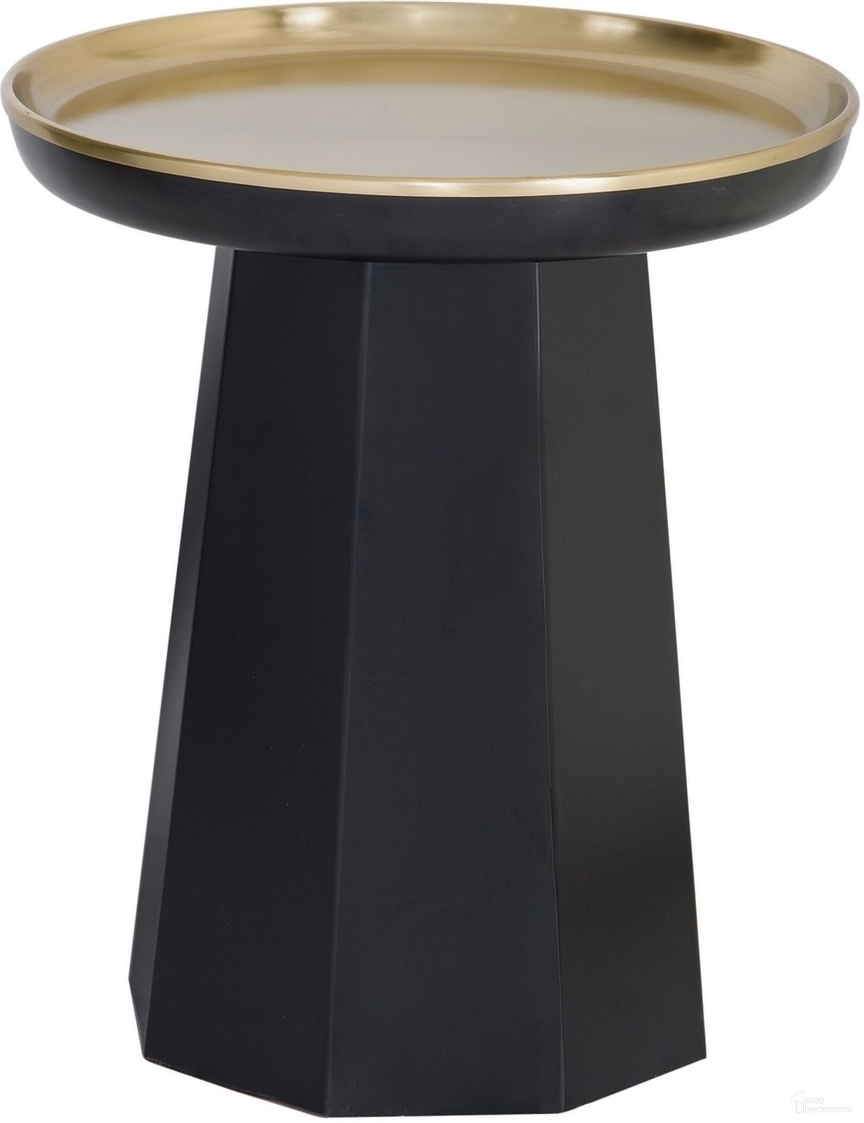 Lorne Scatter Table In Black by Bassett Mirror Company | 1StopBedrooms