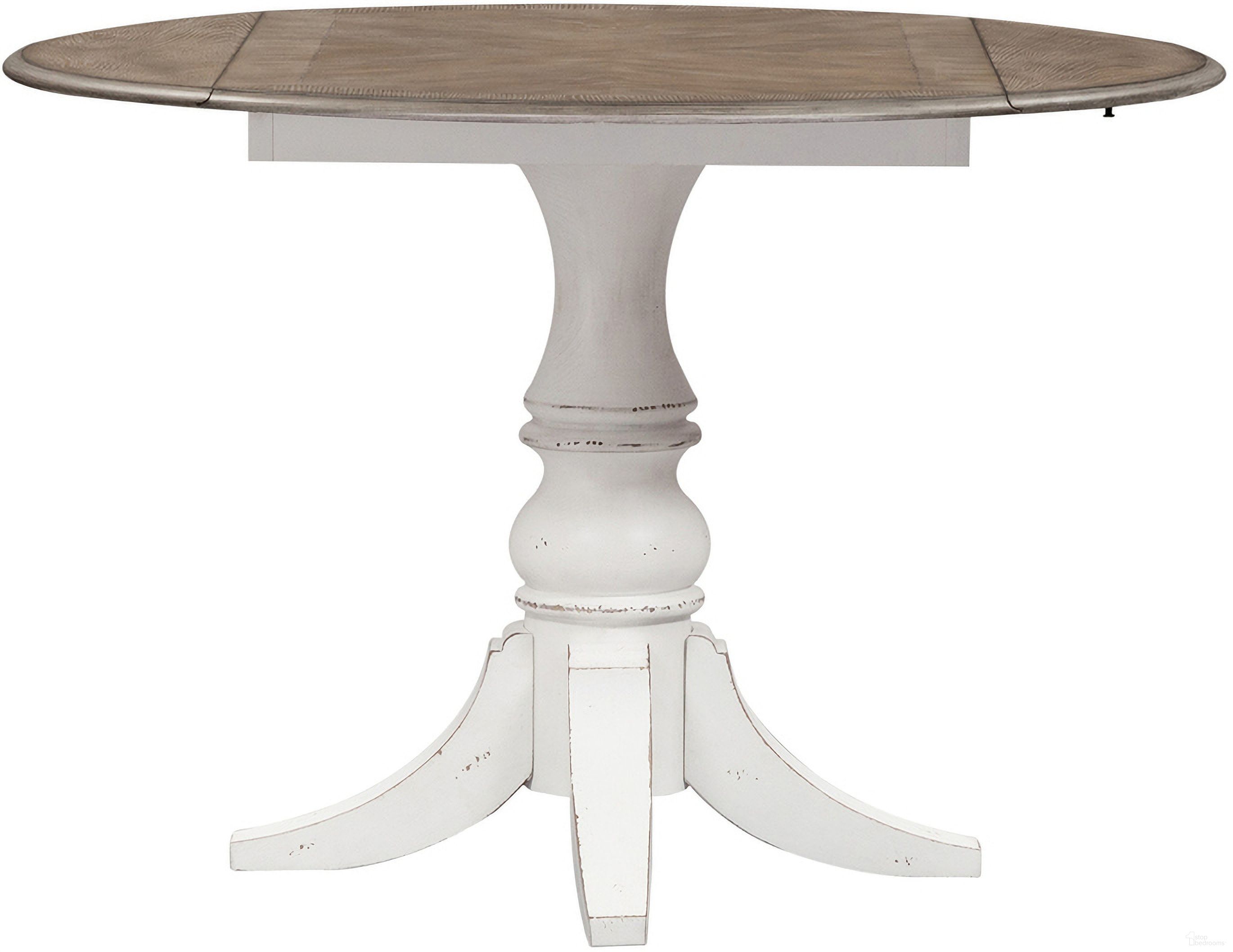 Magnolia Manor Round Drop Leaf Dining Table by Liberty | 1StopBedrooms