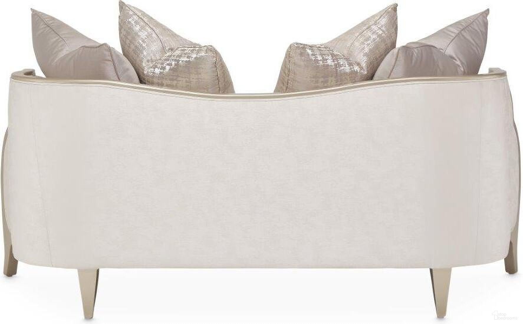 Malibu Crest Loveseat In Cloud White/Chardonnay by AICO | 1StopBedrooms