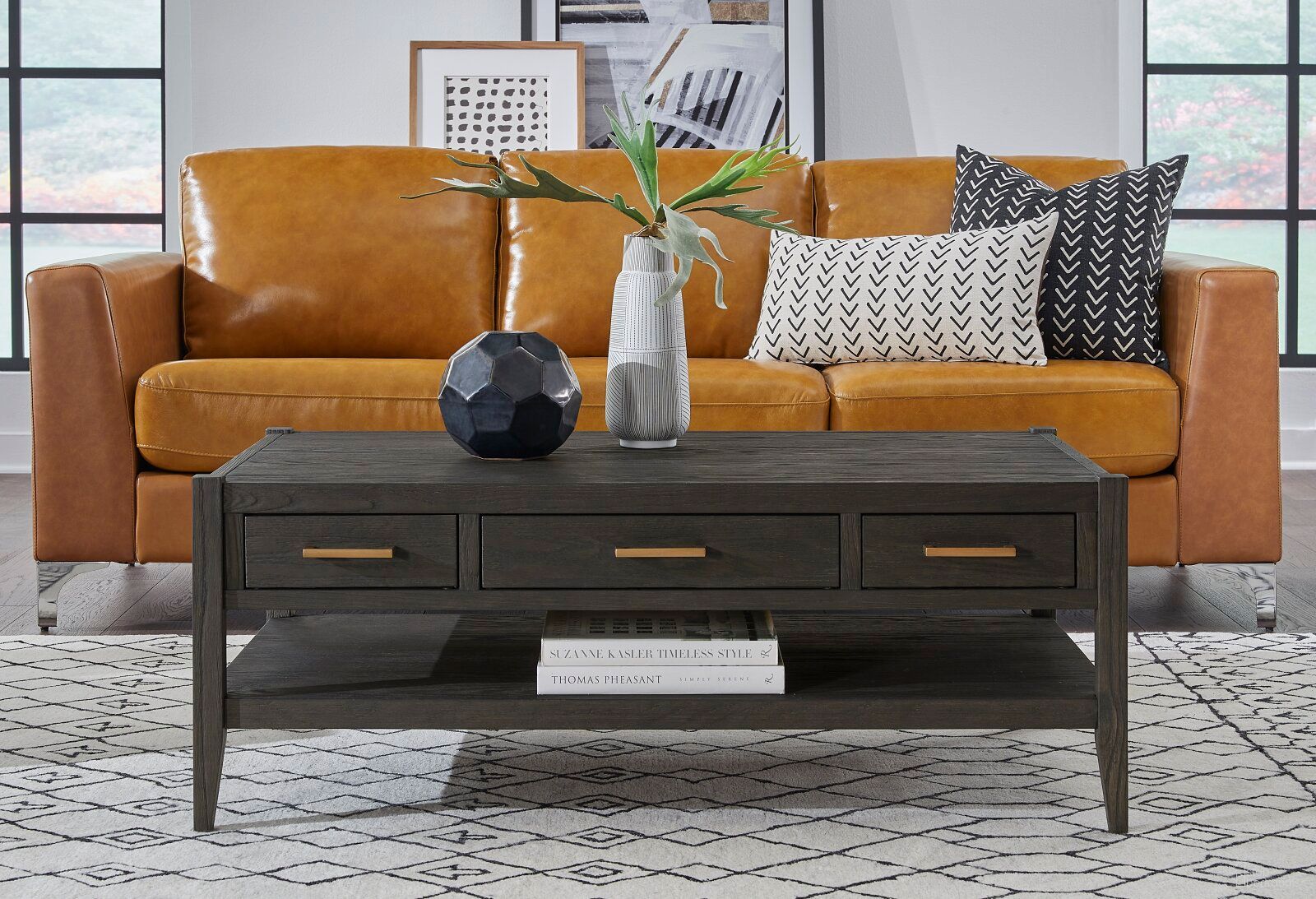 Manhattan Large Rectangular Wood Cocktail Table In Espresso by Null ...