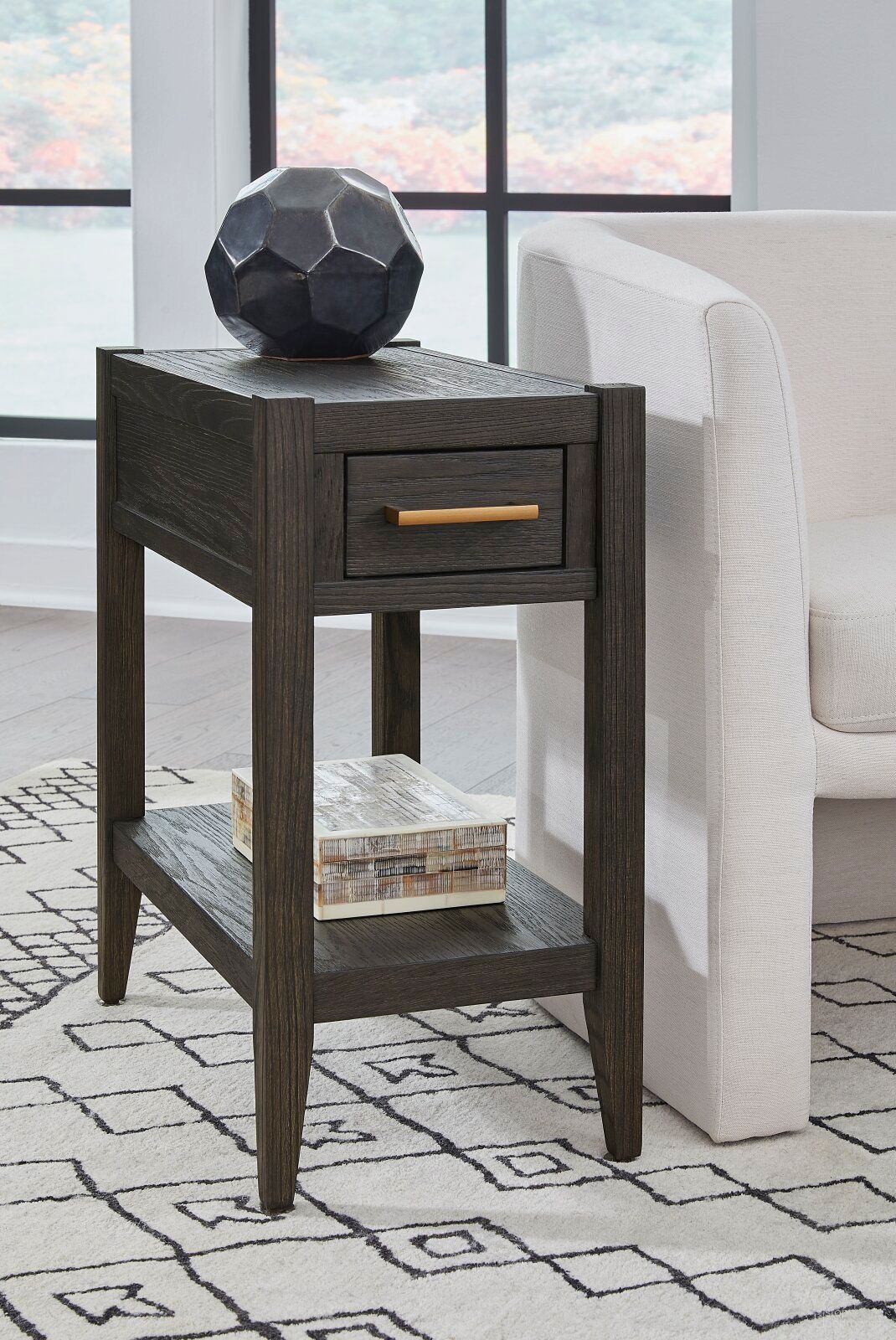 Manhattan Wood Chairside End Table In Espresso by Null Furniture ...