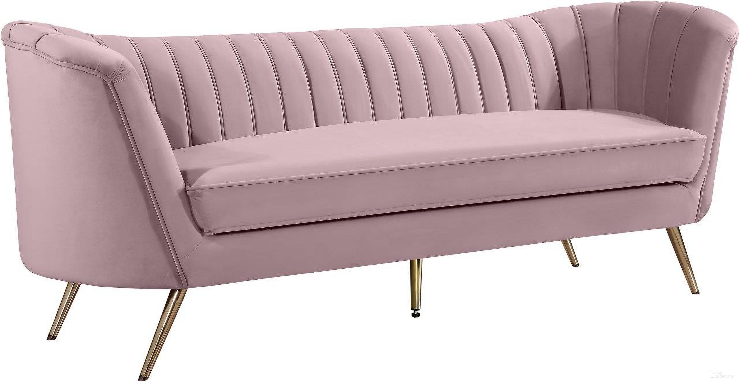 Meridian Margo Velvet Sofa in Black | 1StopBedrooms