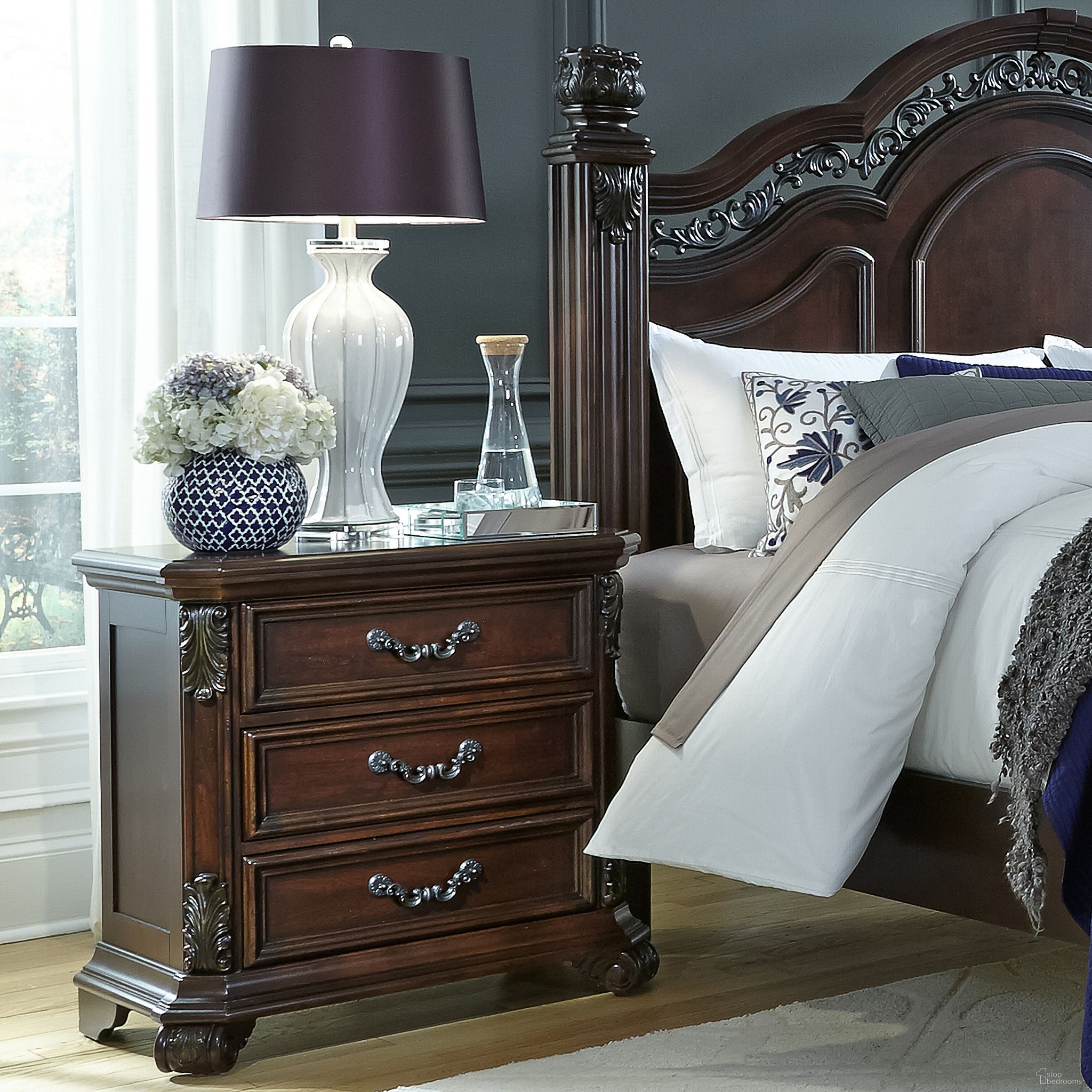 Messina Estates 3 Drawer Nightstand by Liberty | 1StopBedrooms