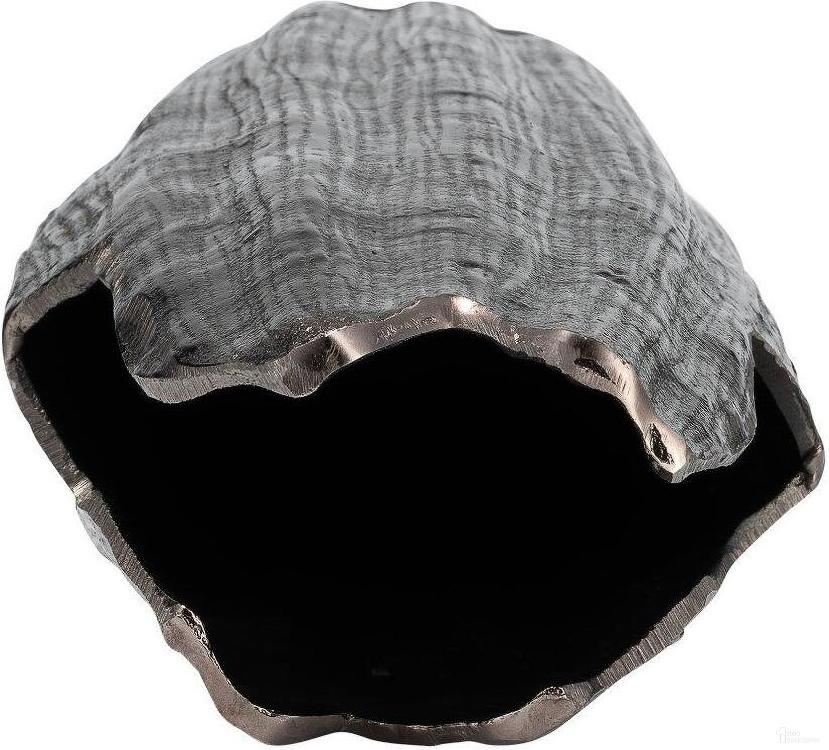 Metal 20 Inch Abstract Ridged Vase In Black Nickel by Sagebrook ...