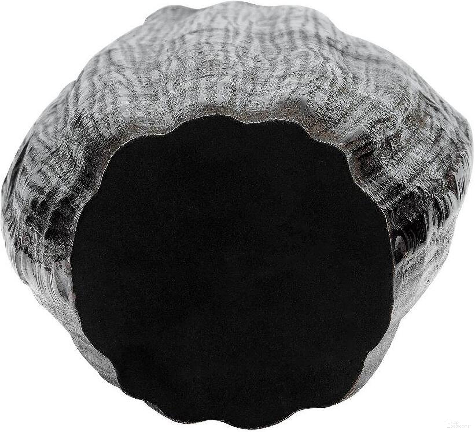 Metal 20 Inch Abstract Ridged Vase In Black Nickel by Sagebrook ...