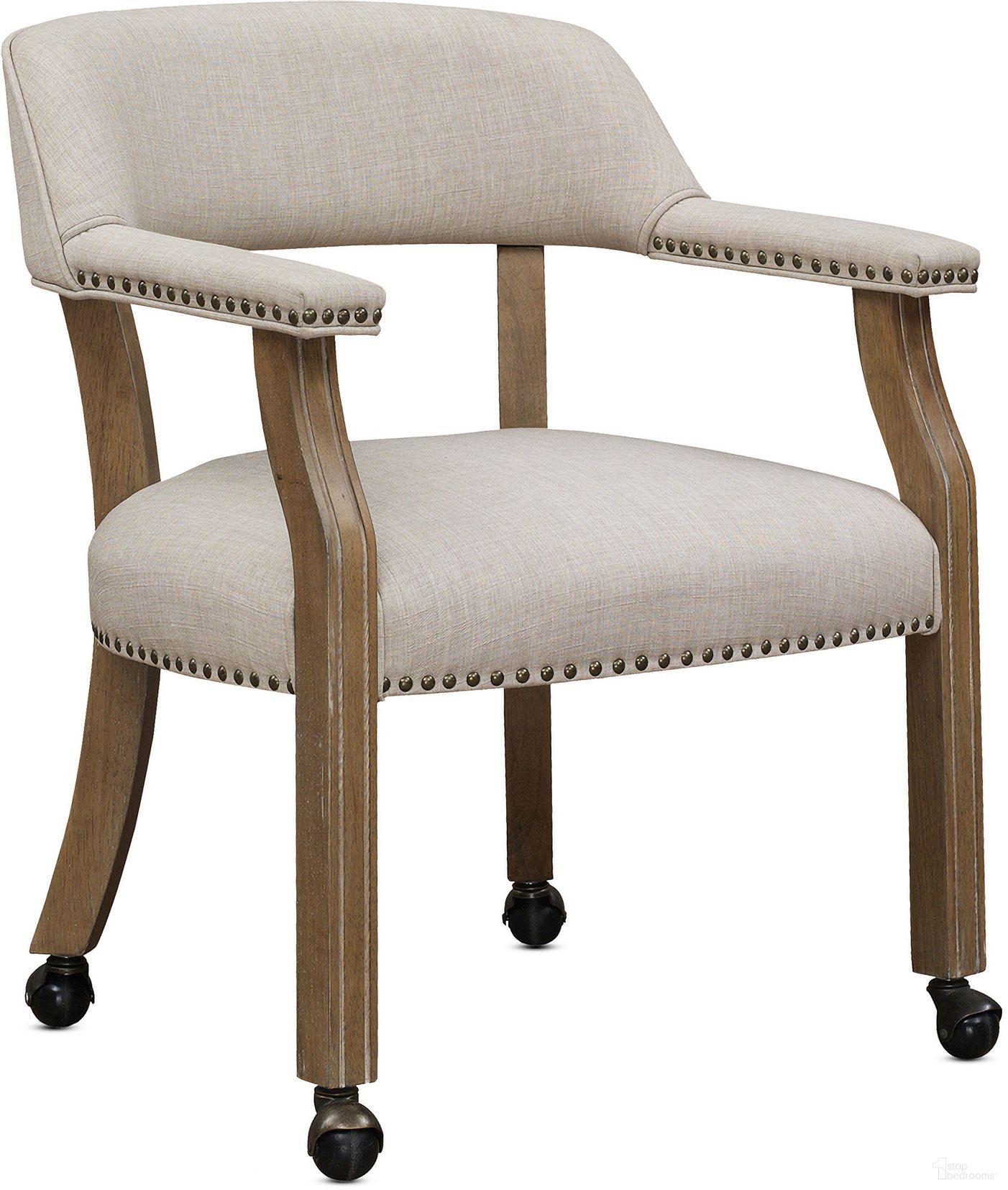 Millstone Caster Game Chair In Sand by Comfort Pointe | 1StopBedrooms