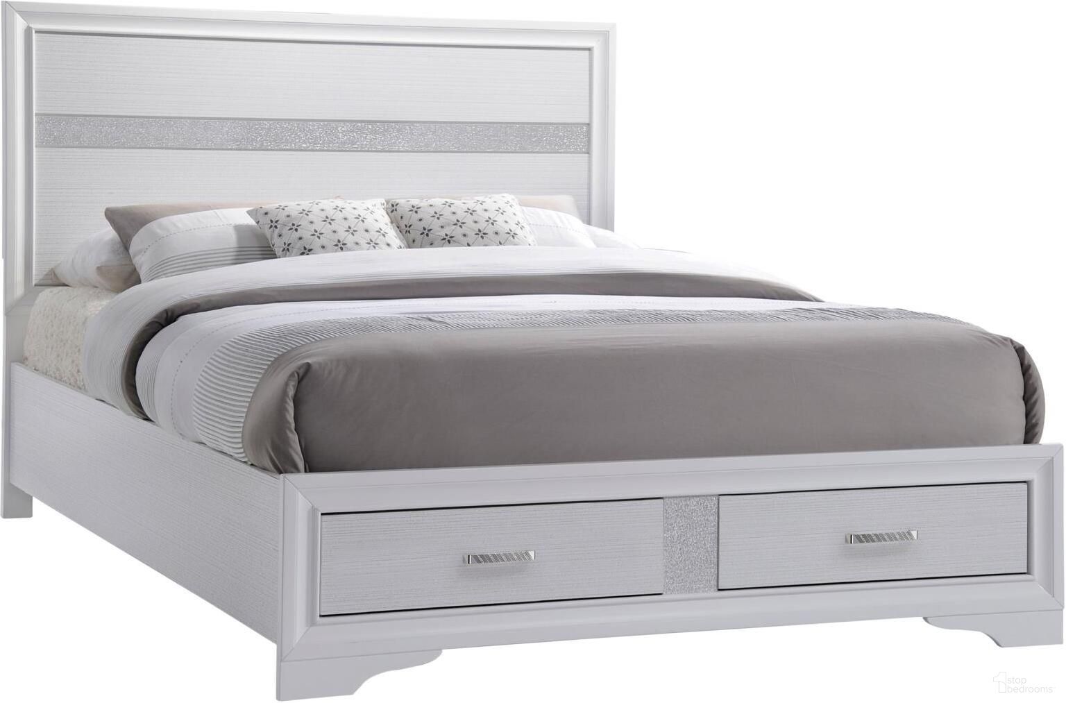 Miranda Queen 2-drawer Storage Bed White by Coaster | 1StopBedrooms