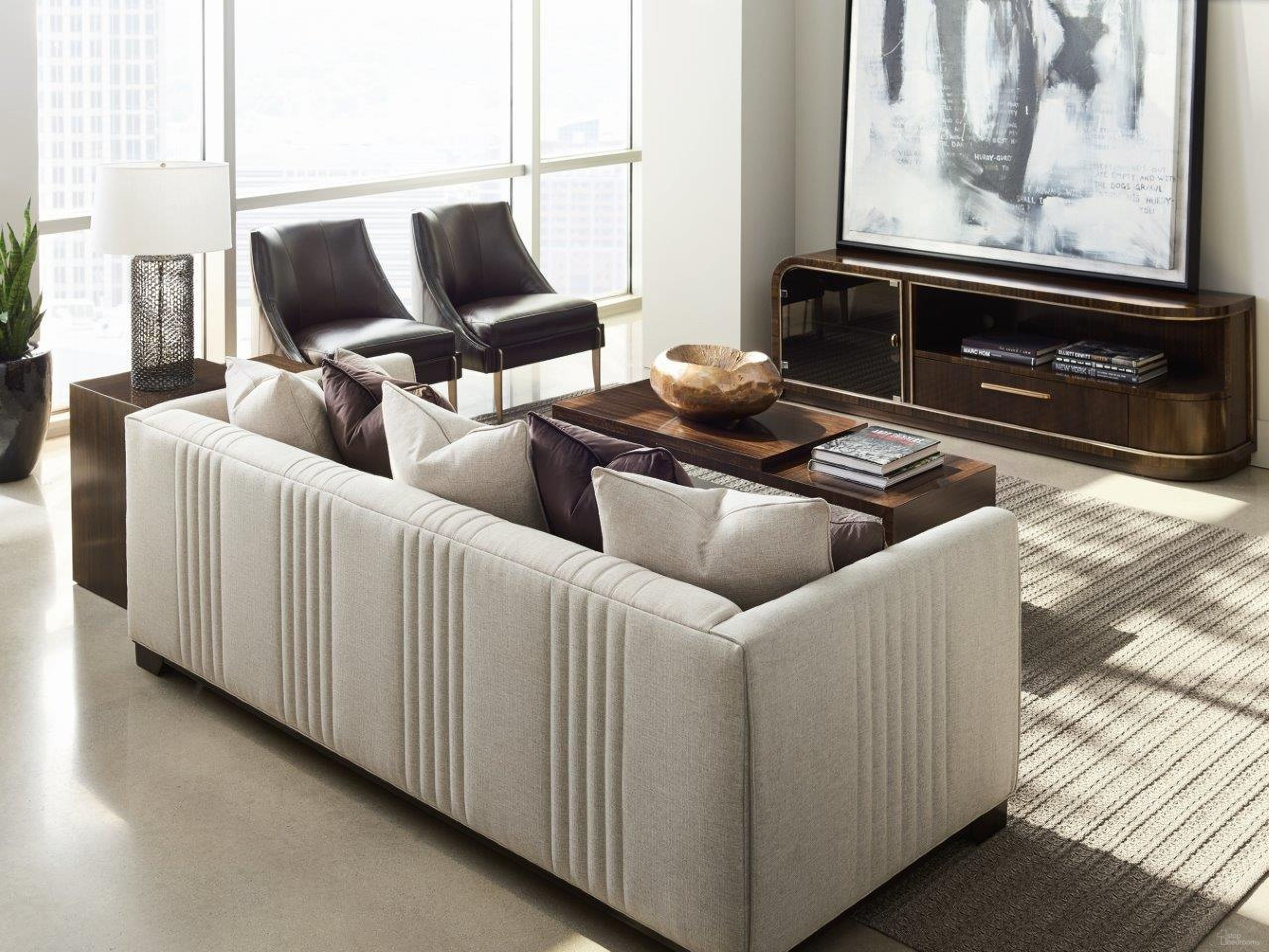 Caracole Modern Streamline Moderne Sofa | 1StopBedrooms