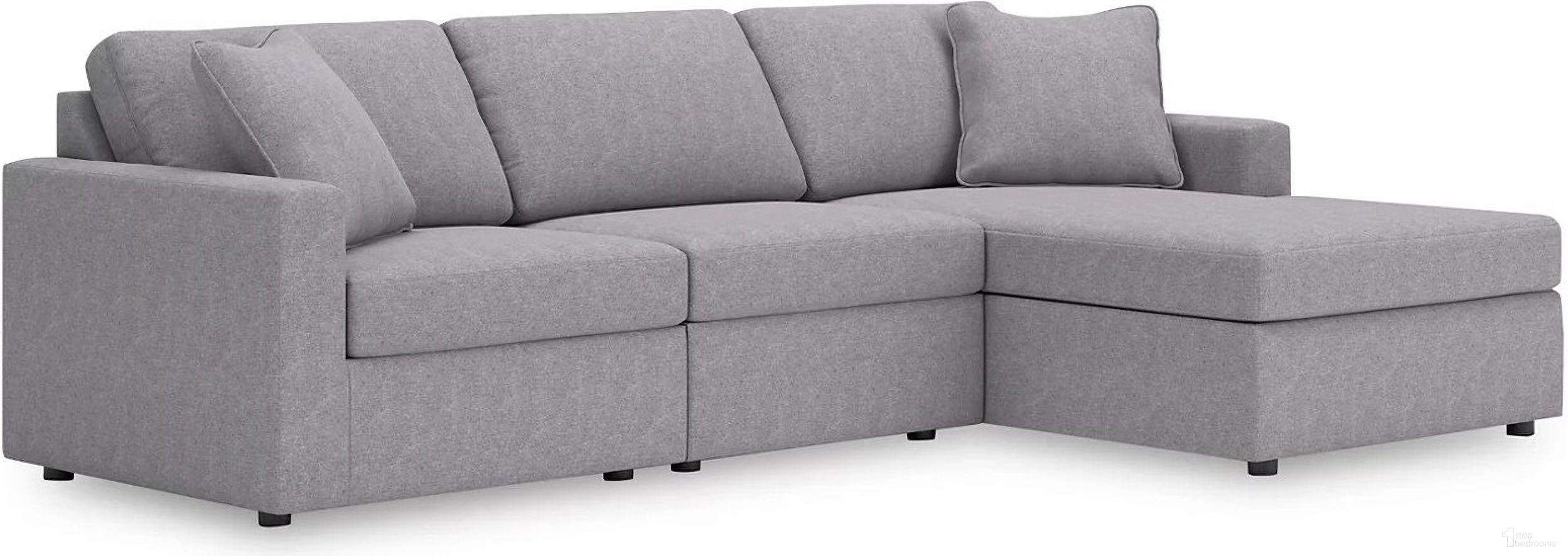 Modmax 3-Piece Sectional with Chaise In Granite by Ashley Furniture ...