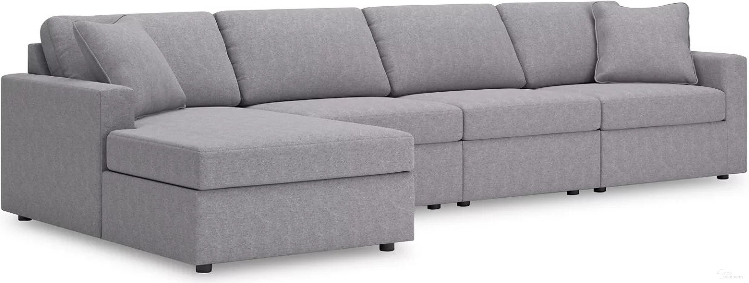 Modmax 4-Piece LAF Sectional with Chaise In Granite by Ashley Furniture ...