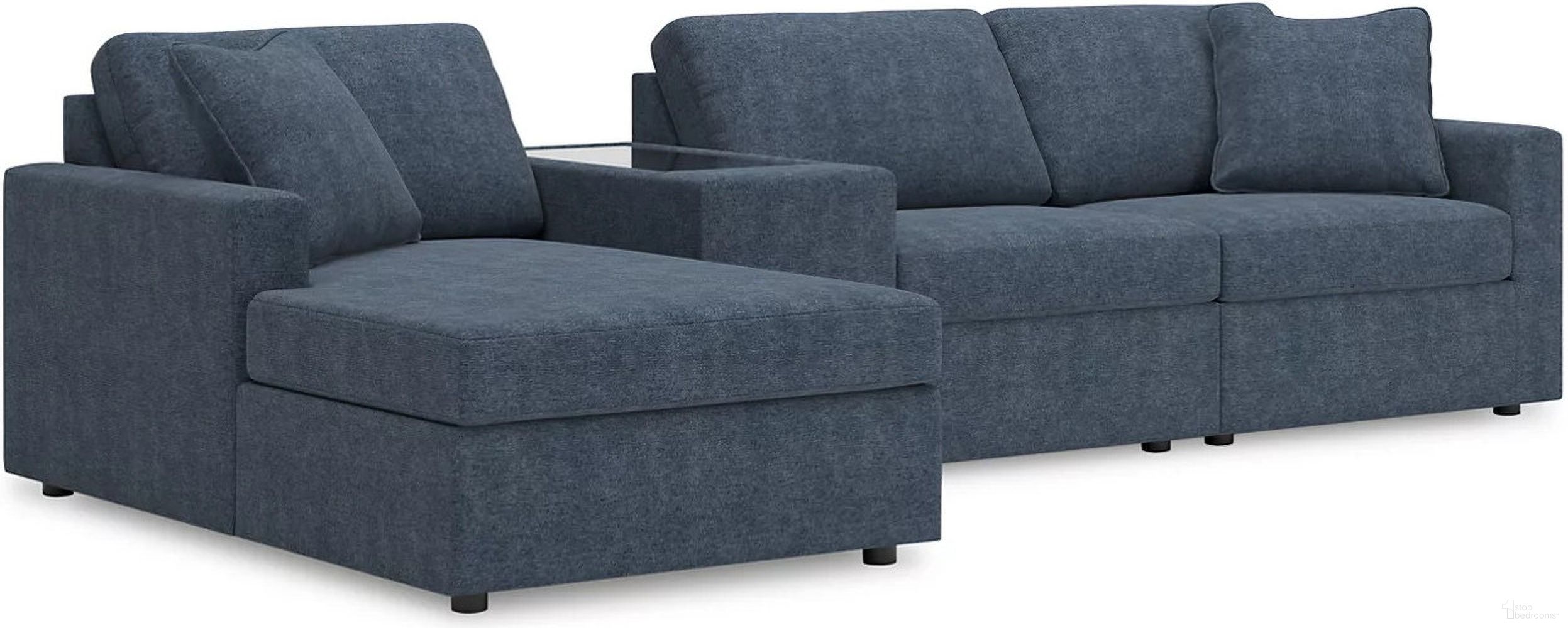 Modmax 4-Piece LAF Sectional with Storage Console In Ink by Ashley ...