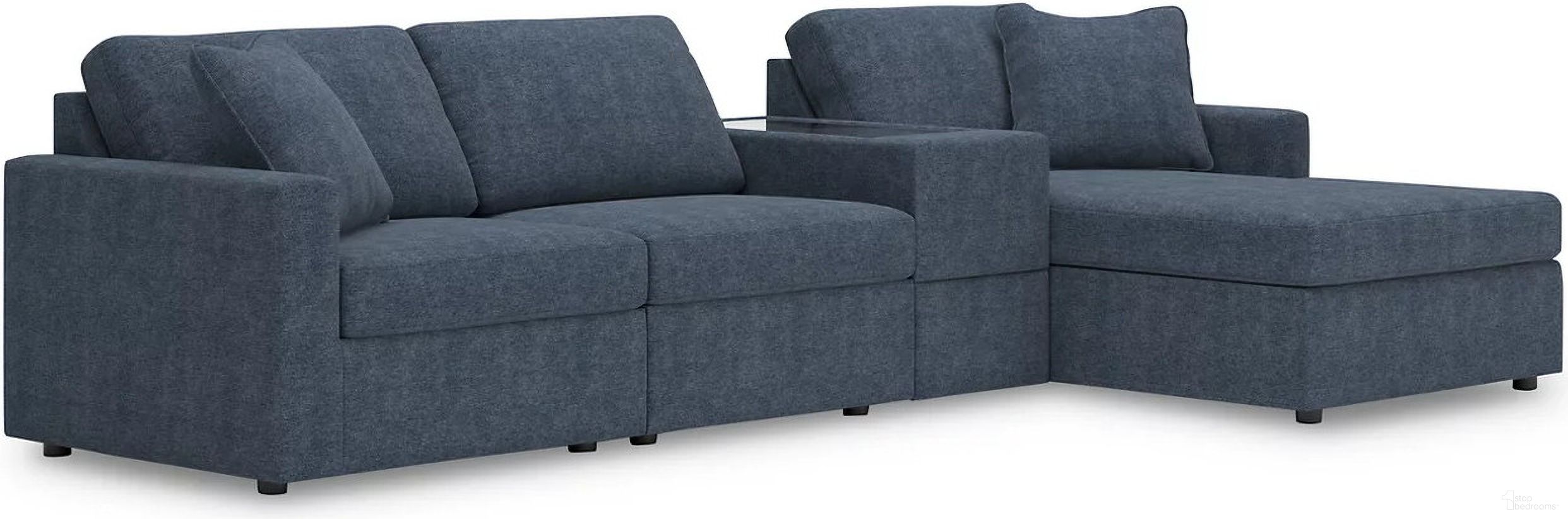 Modmax 4-Piece RAF Sectional with Storage Console In Ink by Ashley ...