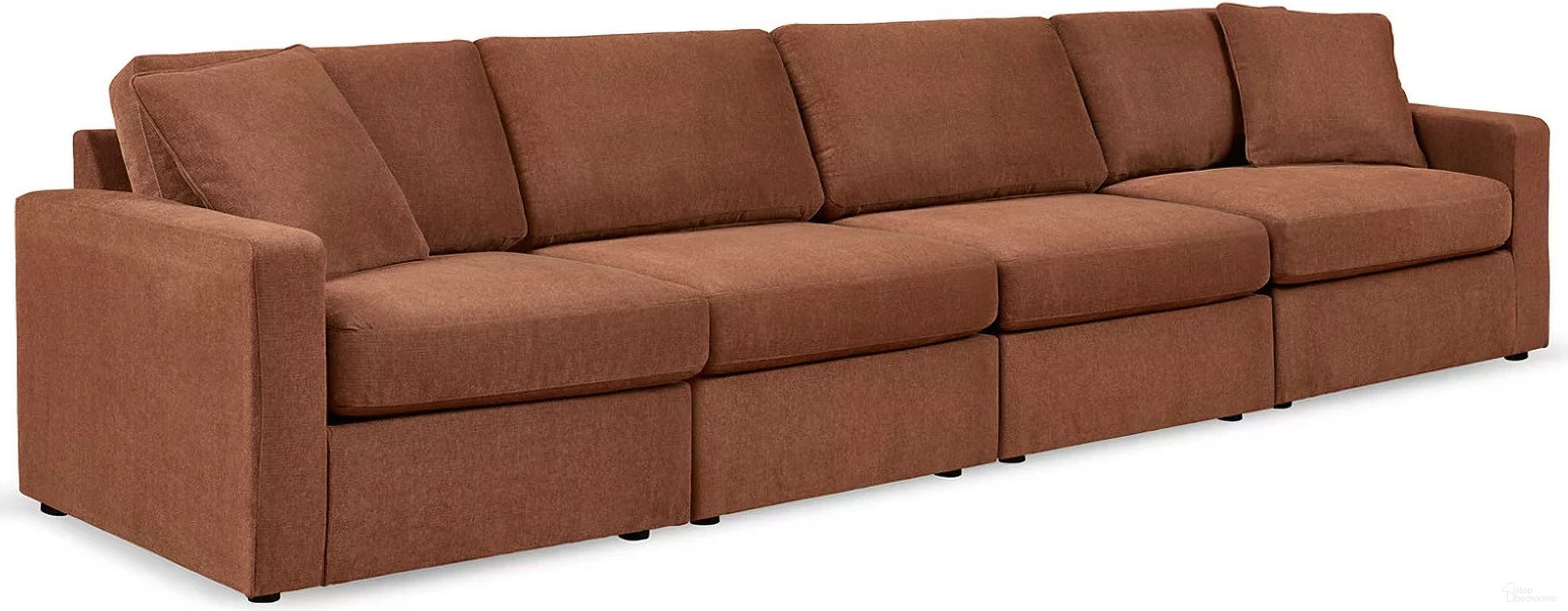 Modmax 4-Piece Sectional In Spice by Ashley Furniture | 1StopBedrooms