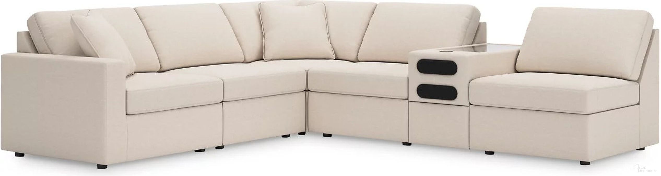 Modmax 6-Piece Sectional with Audio Console In Oyster by Ashley ...