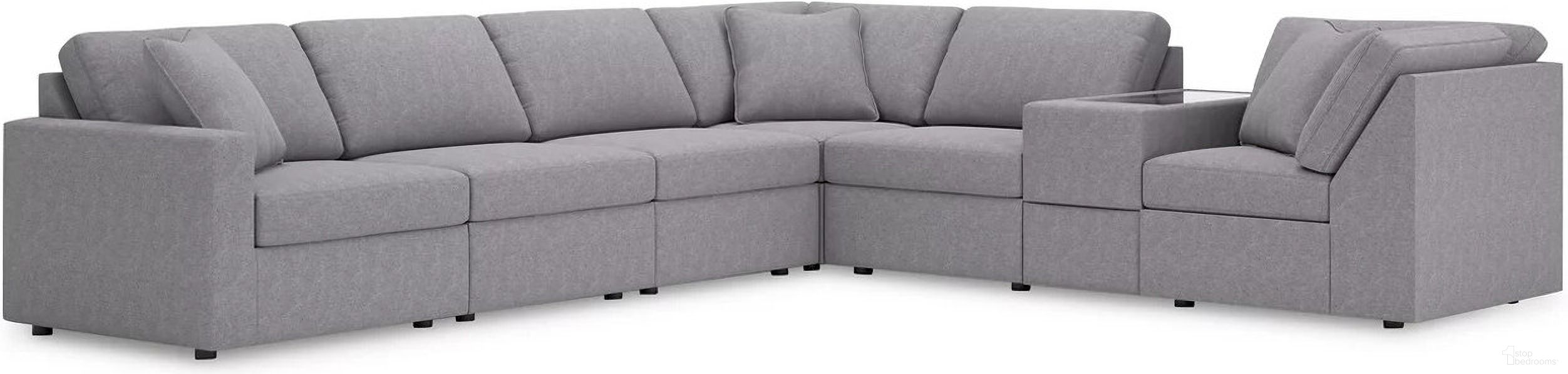 Modmax 7-Piece LAF Sectional In Granite by Ashley Furniture | 1StopBedrooms