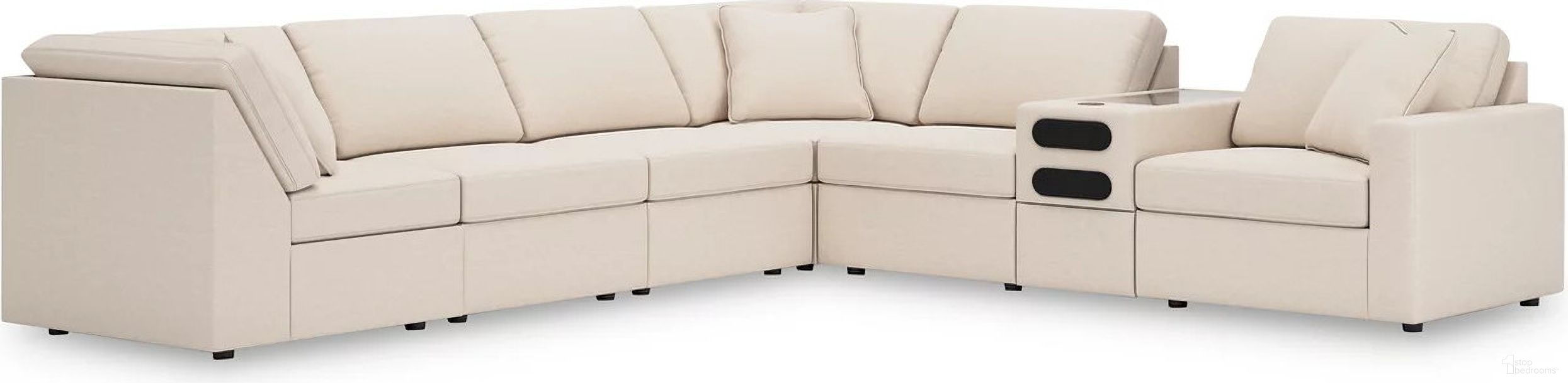 Modmax 7-Piece RAF Sectional with Audio Console In Oyster by Ashley ...