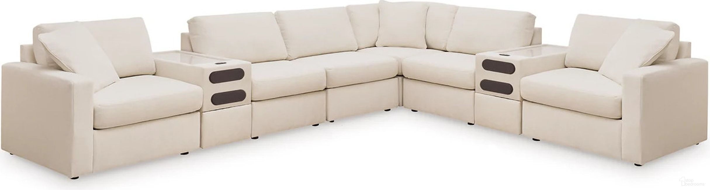 Modmax 8-Piece Audio Consoles With Storage Sectional In Oyster by ...