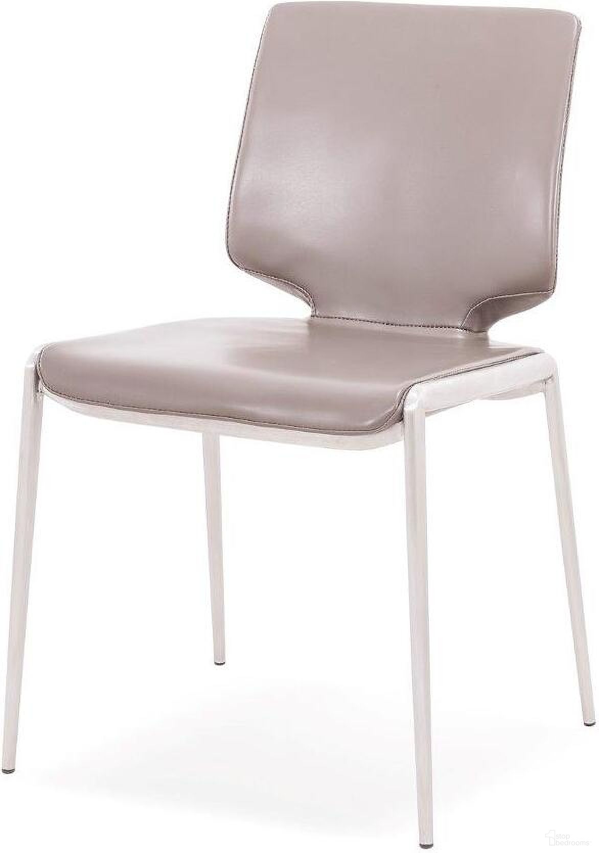 Modrest Eileen Modern Dark Grey Eco-Leather Dining Chair Set Of 2 by ...