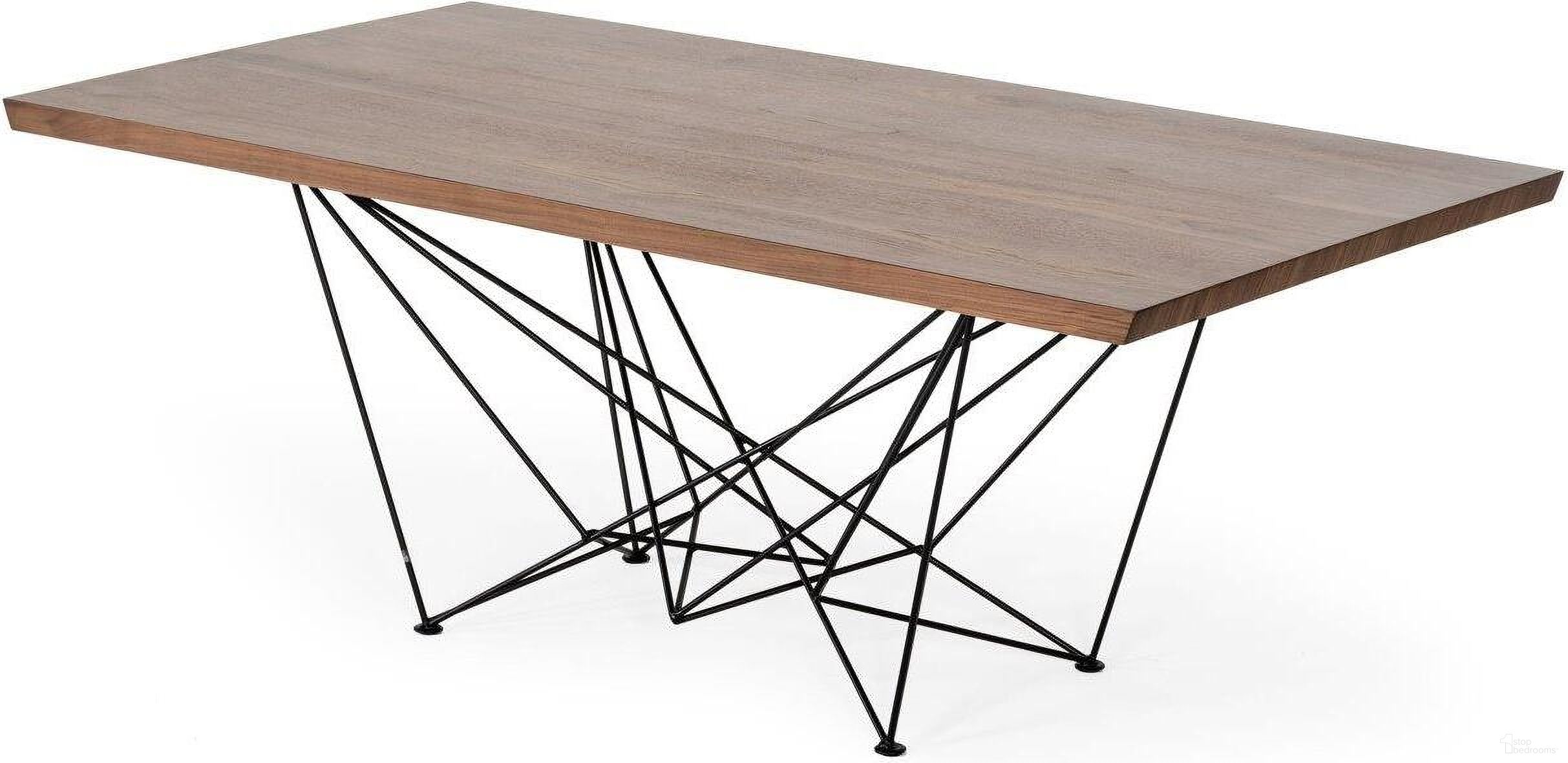 Modrest Naomi Modern Walnut Dining Table by VIG Furniture | 1StopBedrooms