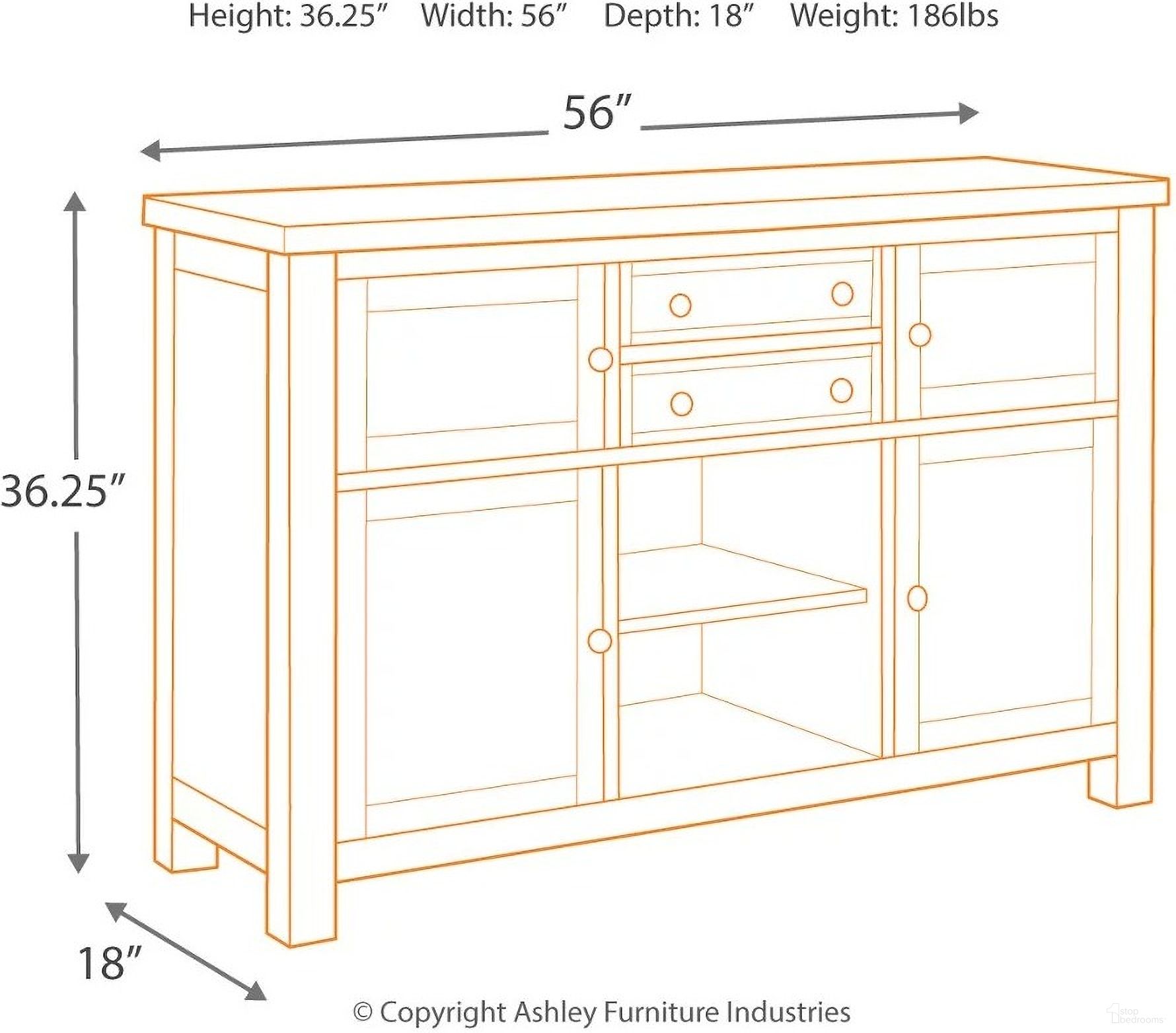 Moriville Server by Ashley Furniture | 1StopBedrooms