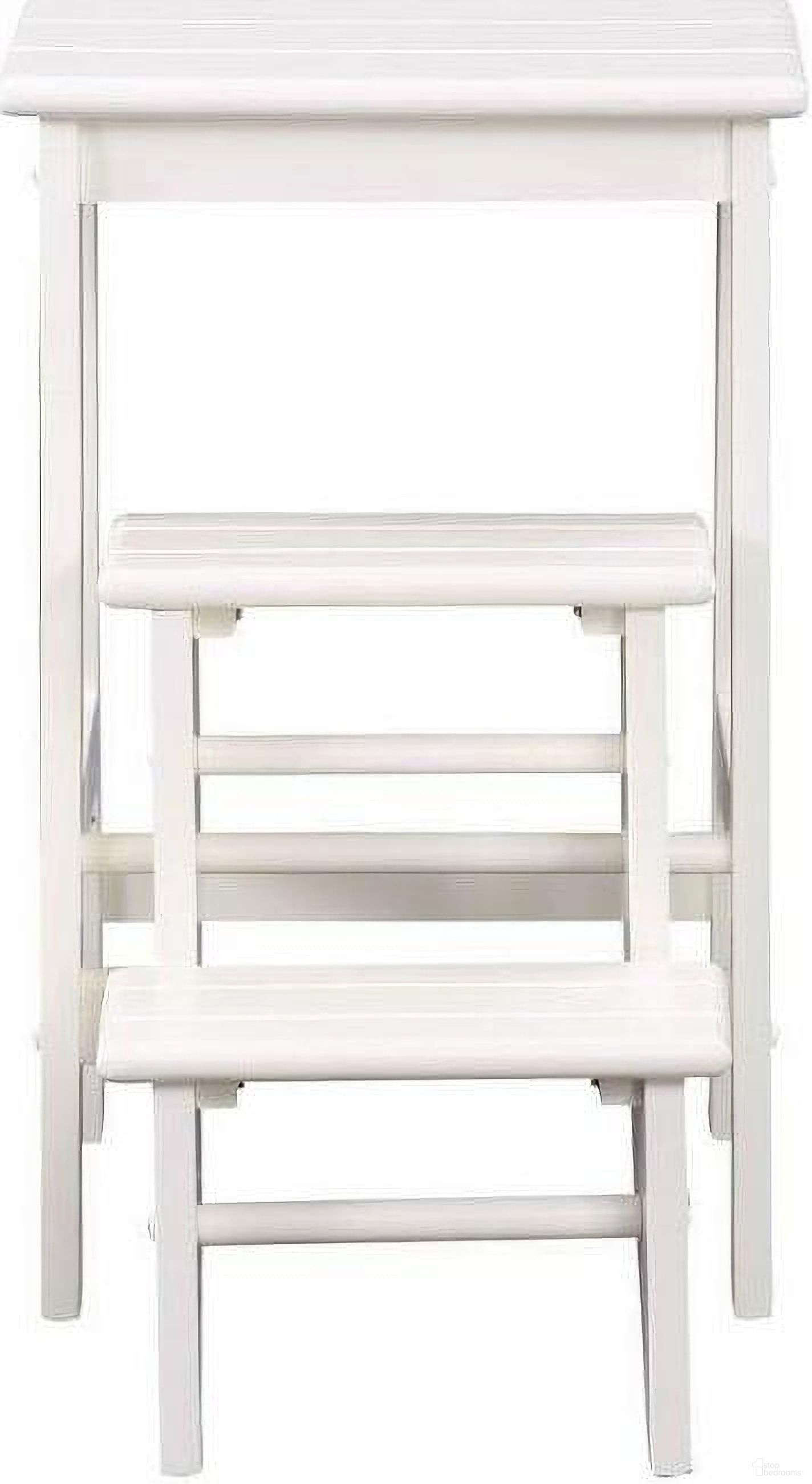 Niko Folding 24 Inch Step Stool In White by Boraam Industries ...