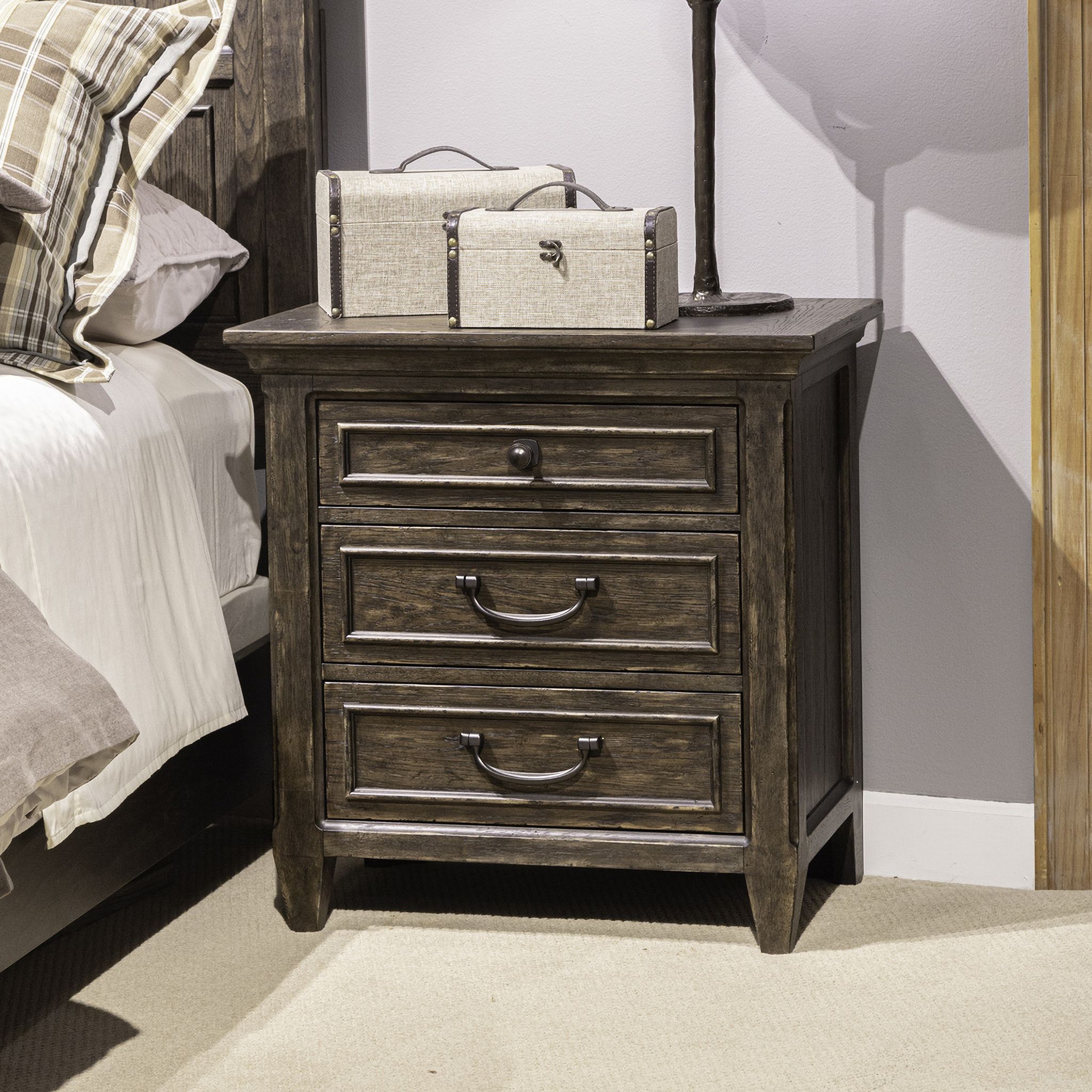 Paradise Valley Saddle Brown Panel Bedroom Set by Liberty | 1StopBedrooms