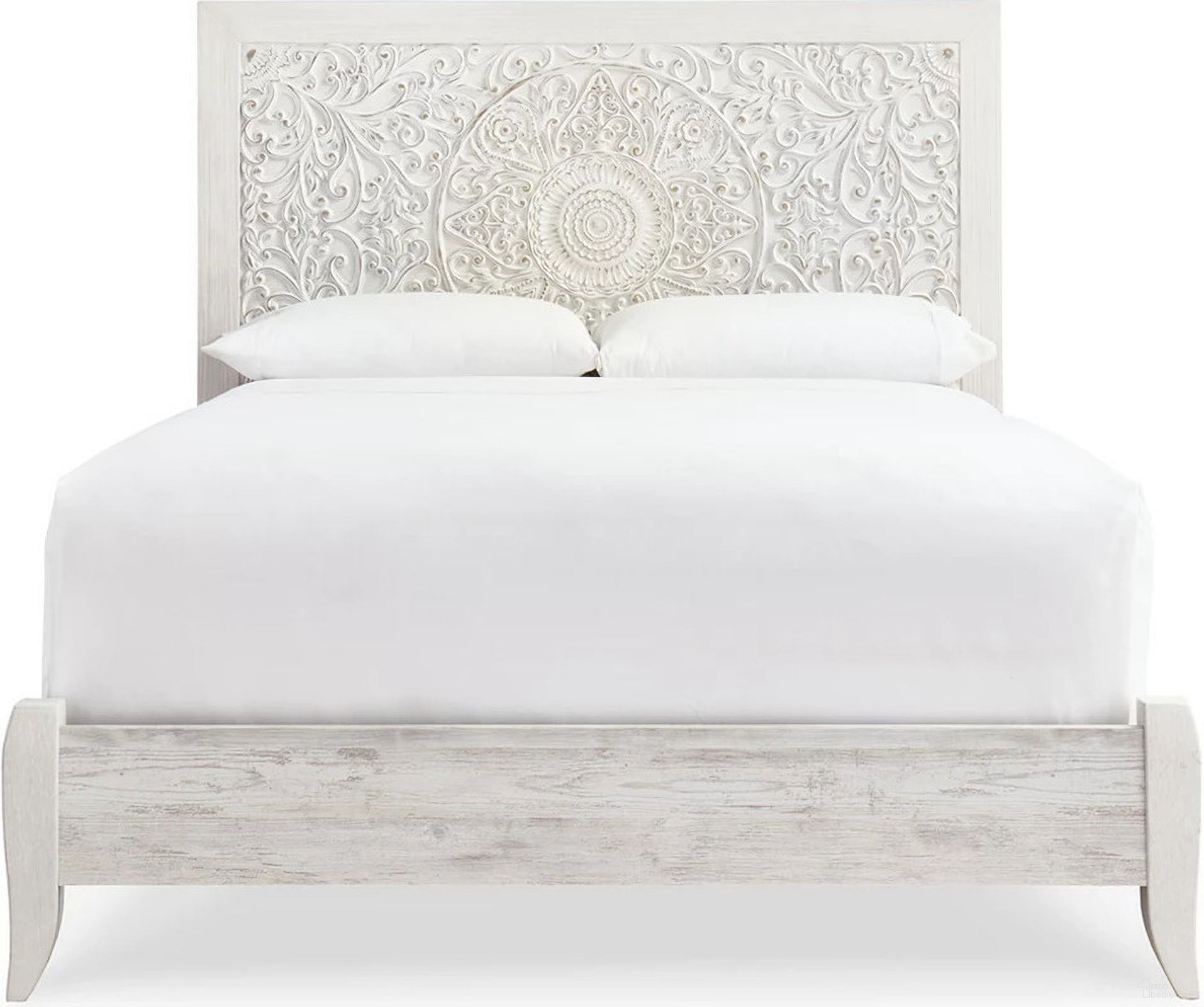 Paxberry Whitewash Queen Panel Headboard Only by Ashley Furniture ...