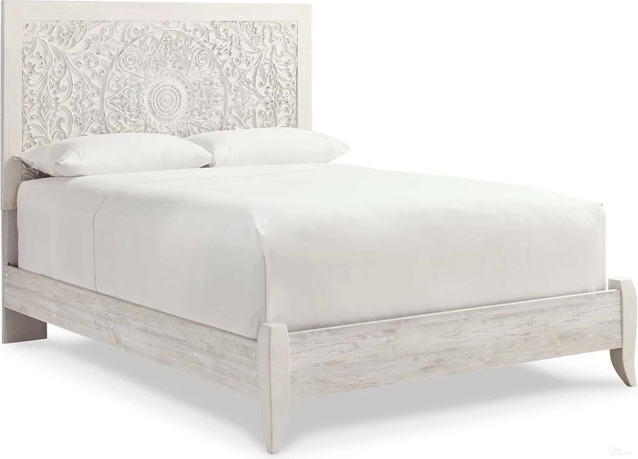 Paxberry Whitewash Queen Panel Headboard Only by Ashley Furniture ...