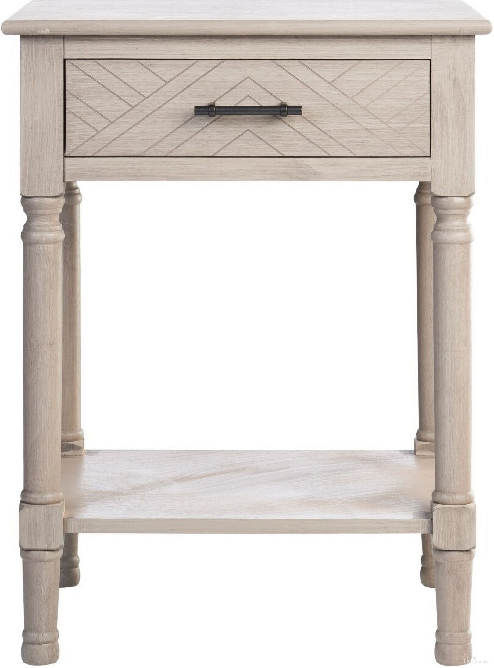 Peyton 1 Drawer Accent Table in Greige by Safavieh | 1StopBedrooms