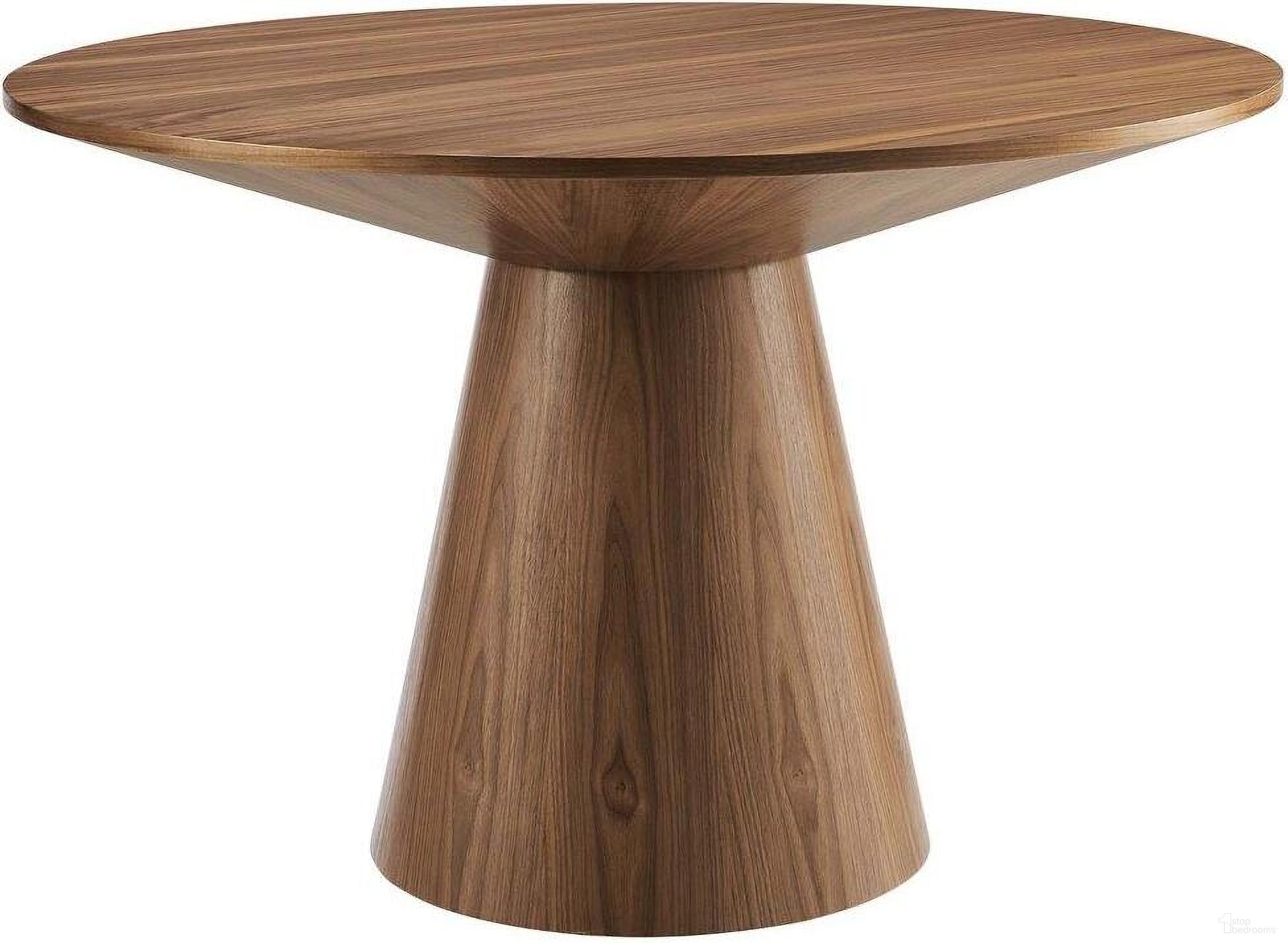 Provision Walnut 47 Inch Round Dining Table by Modway | 1StopBedrooms