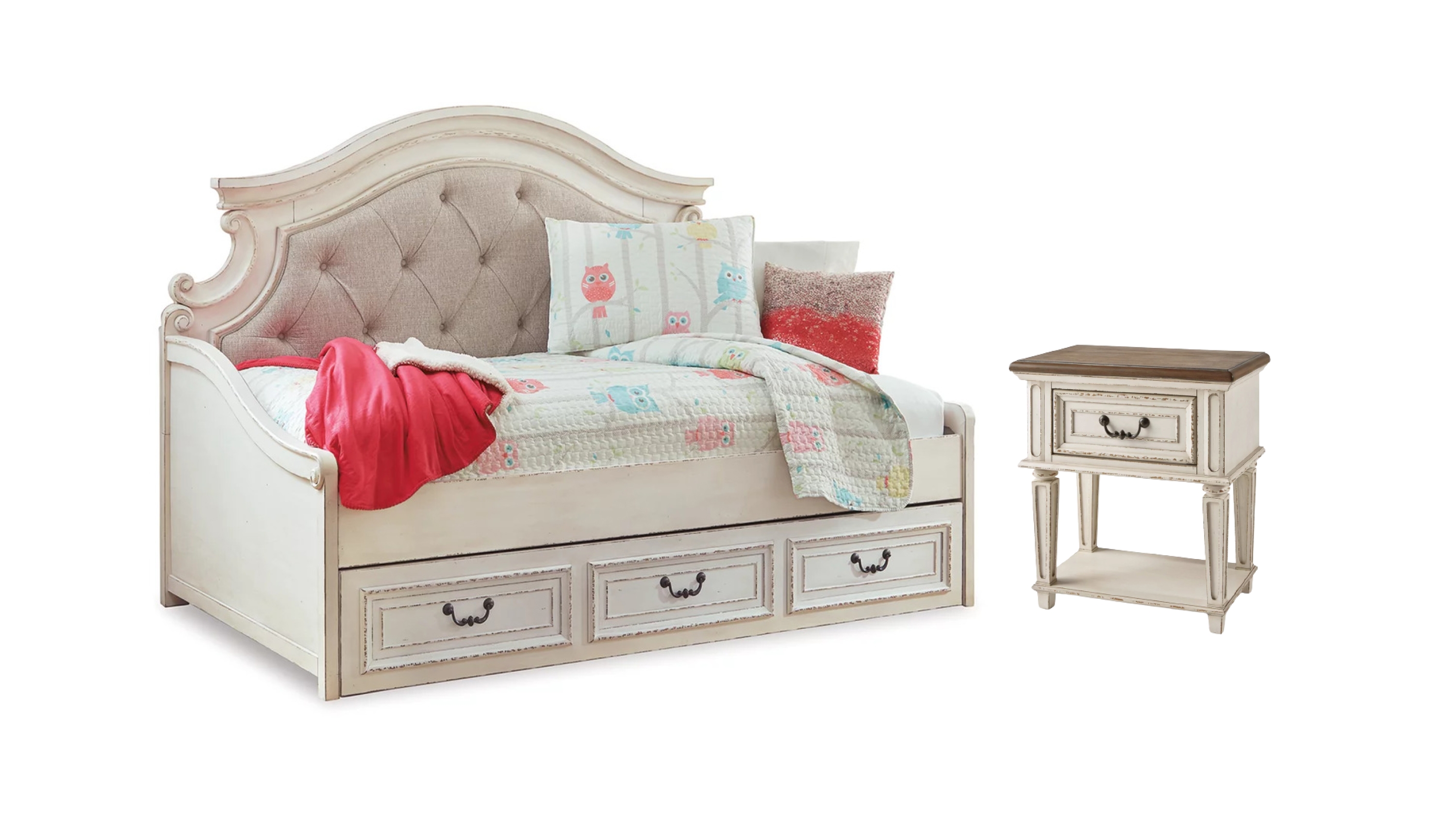 Realyn Youth Bedroom Set In Chipped White by Ashley Furniture ...