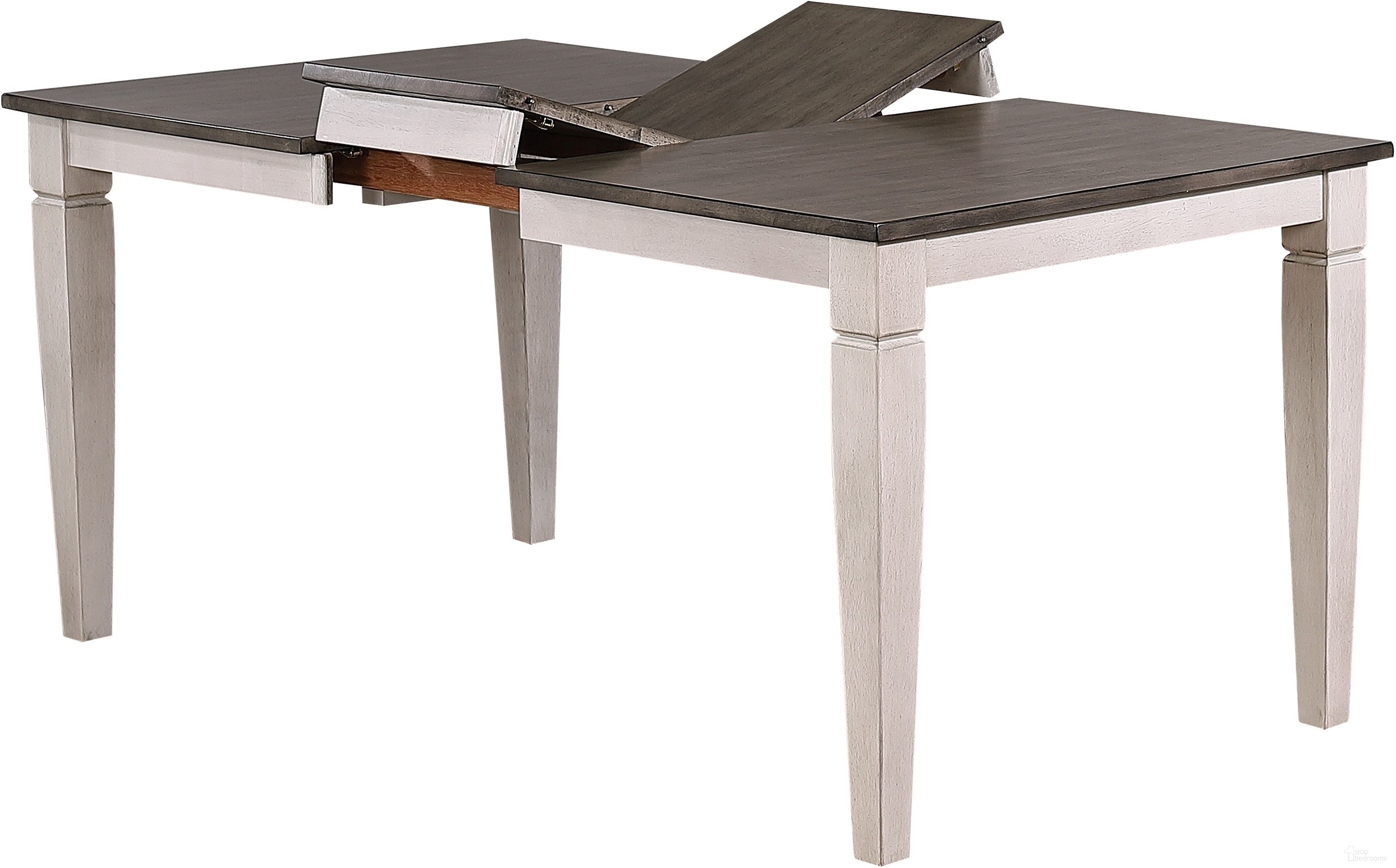 Rectangle Loft Dining Table In Ash and Stormy White by Iconic Furniture ...