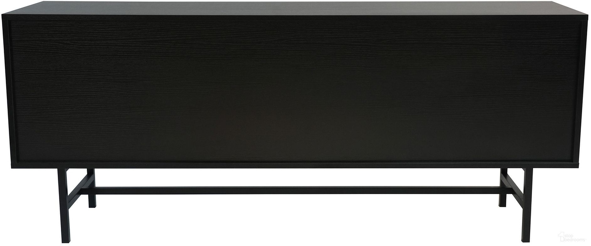 Rochester Rectangular TV Stand with Enclosed Storage and Powder Coated ...