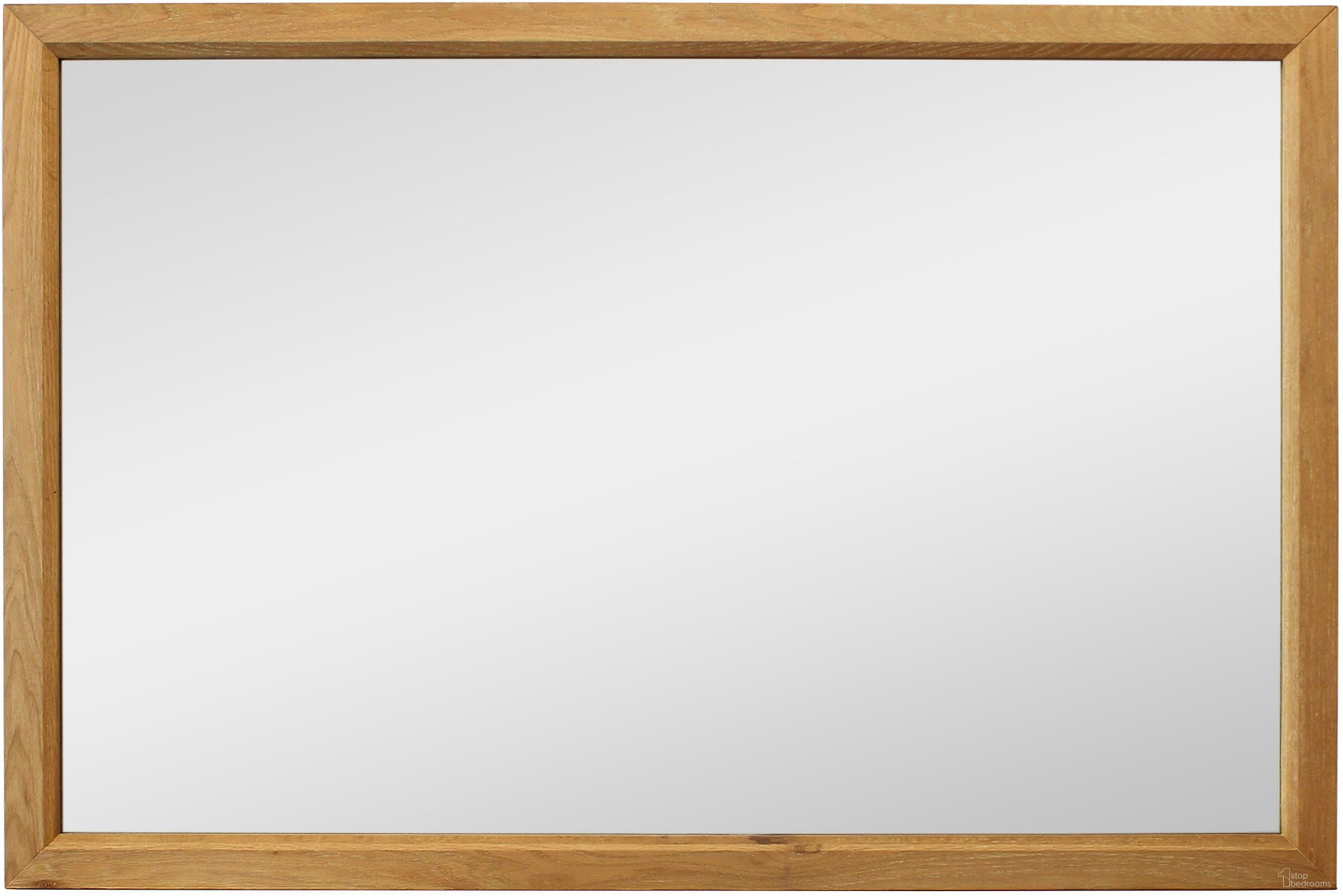 Sarasota 60 Inch Mirror With Oak Wood Frame In Natural by Moti ...