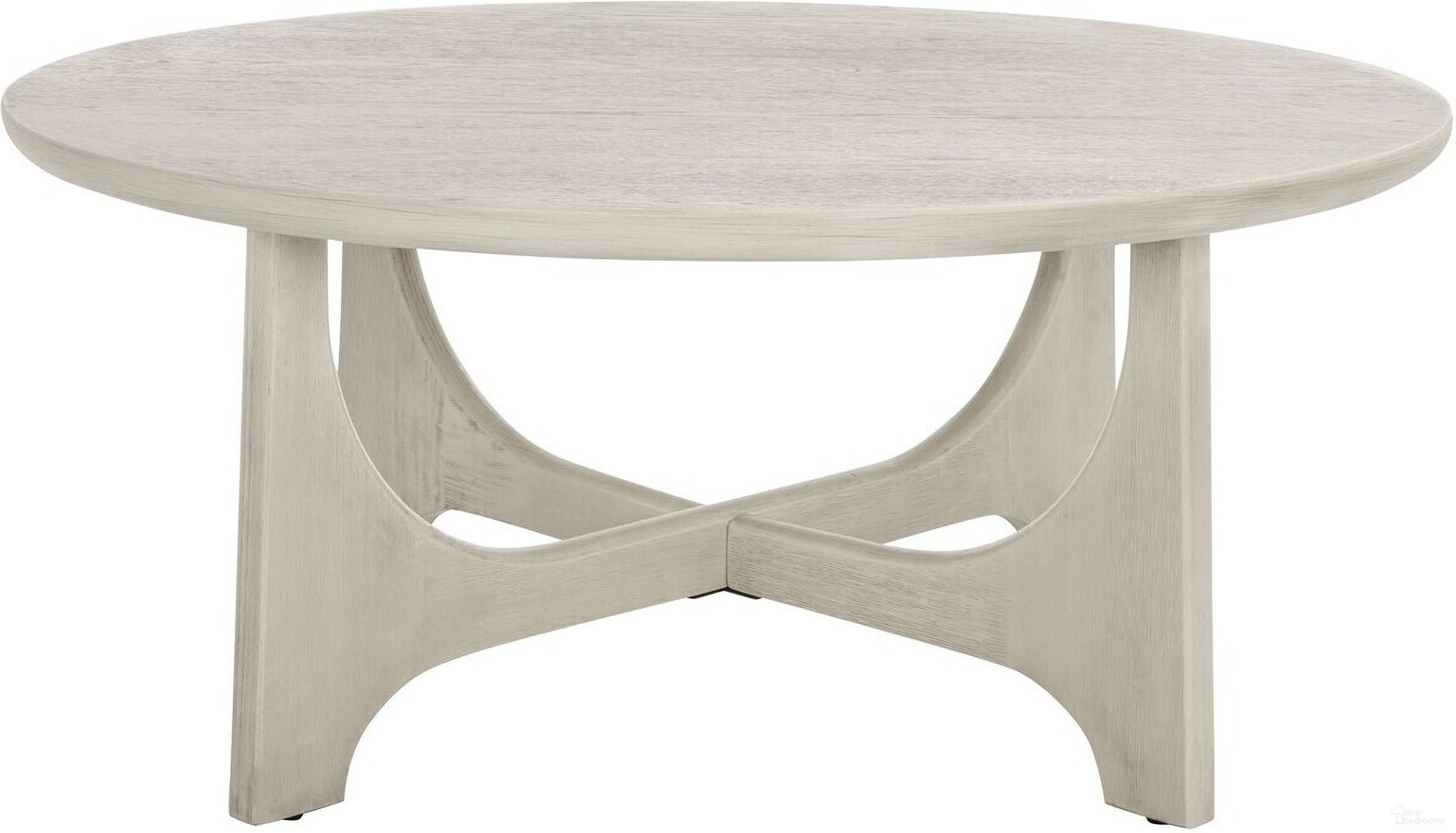 Sasha Wood Coffee Table In Washed White by Safavieh Couture | 1StopBedrooms