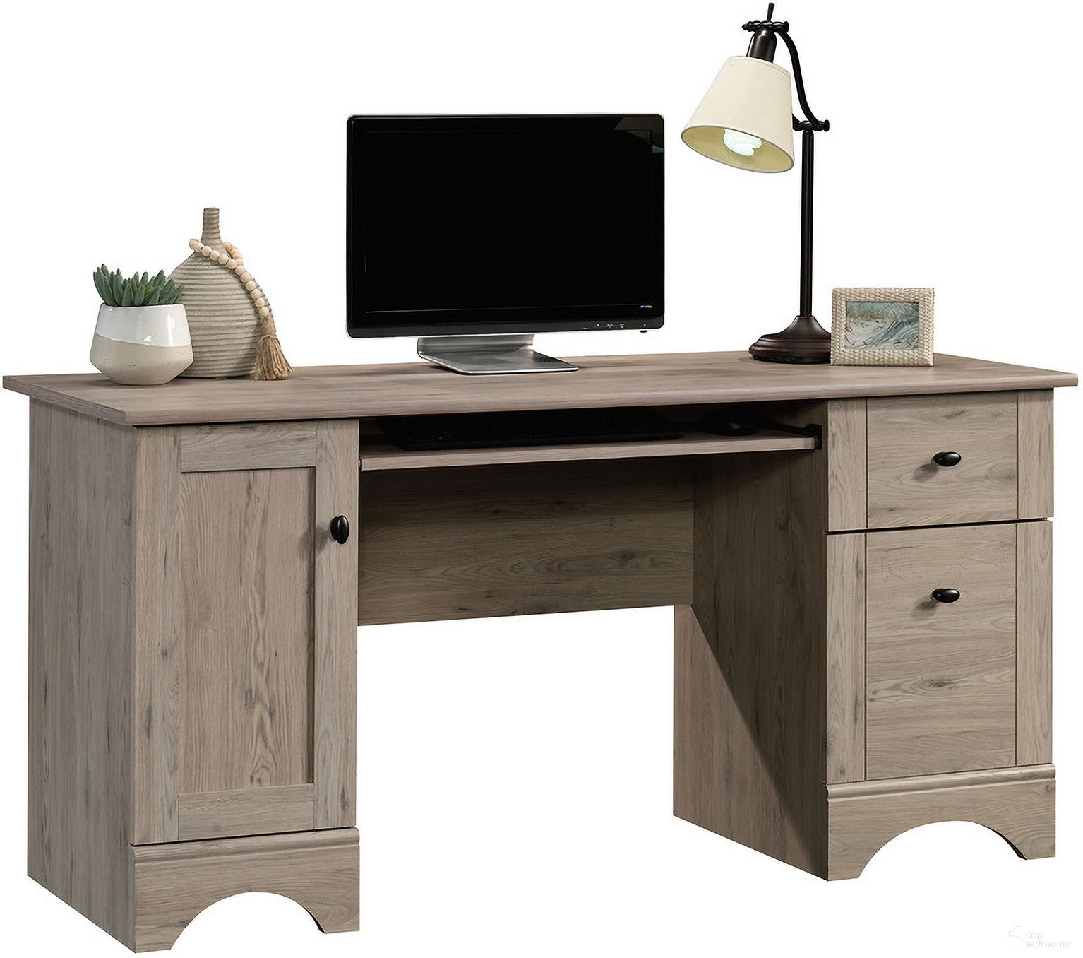 Sauder Select Computer Desk In Timber Oak | 1StopBedrooms