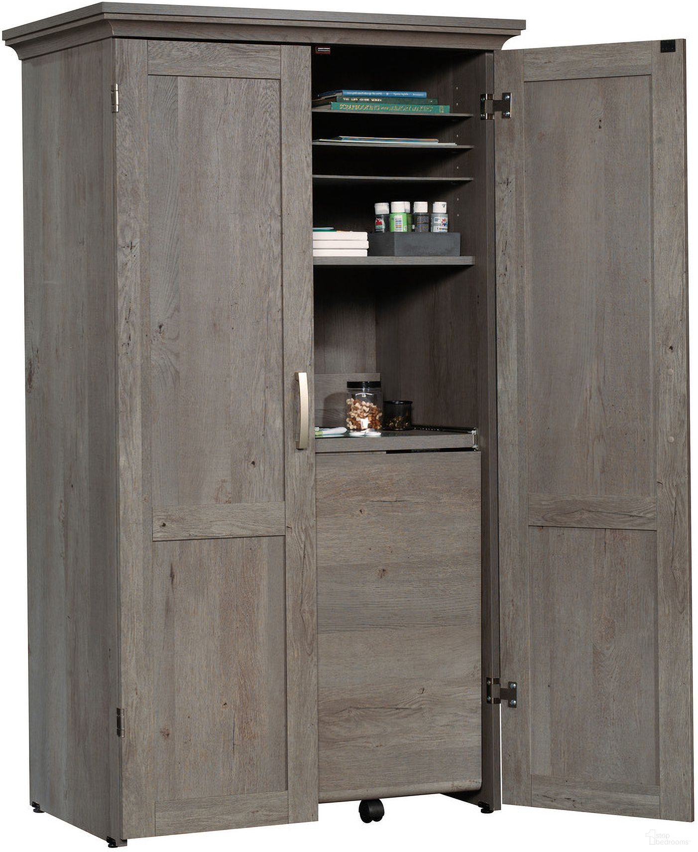 Sauder Select Multi-Purpose Armoire In Mystic Oak | 1StopBedrooms