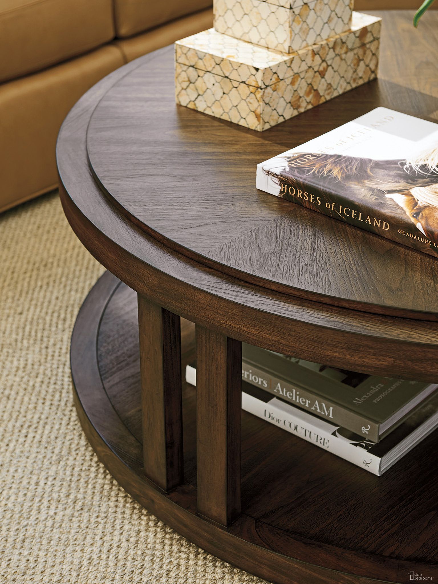 Silverado Stinson Round Cocktail Table by Lexington | 1StopBedrooms
