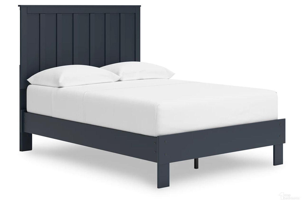 Simmenfort Full Platform Bed In Navy Blue by Ashley Furniture ...